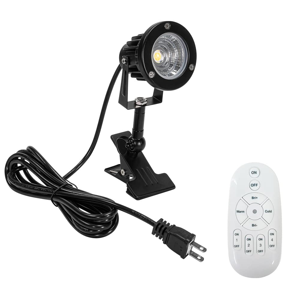 FSLiving 9.84 Ft Plug in Cord Clip Spotlight Waterproof Remote Control ...