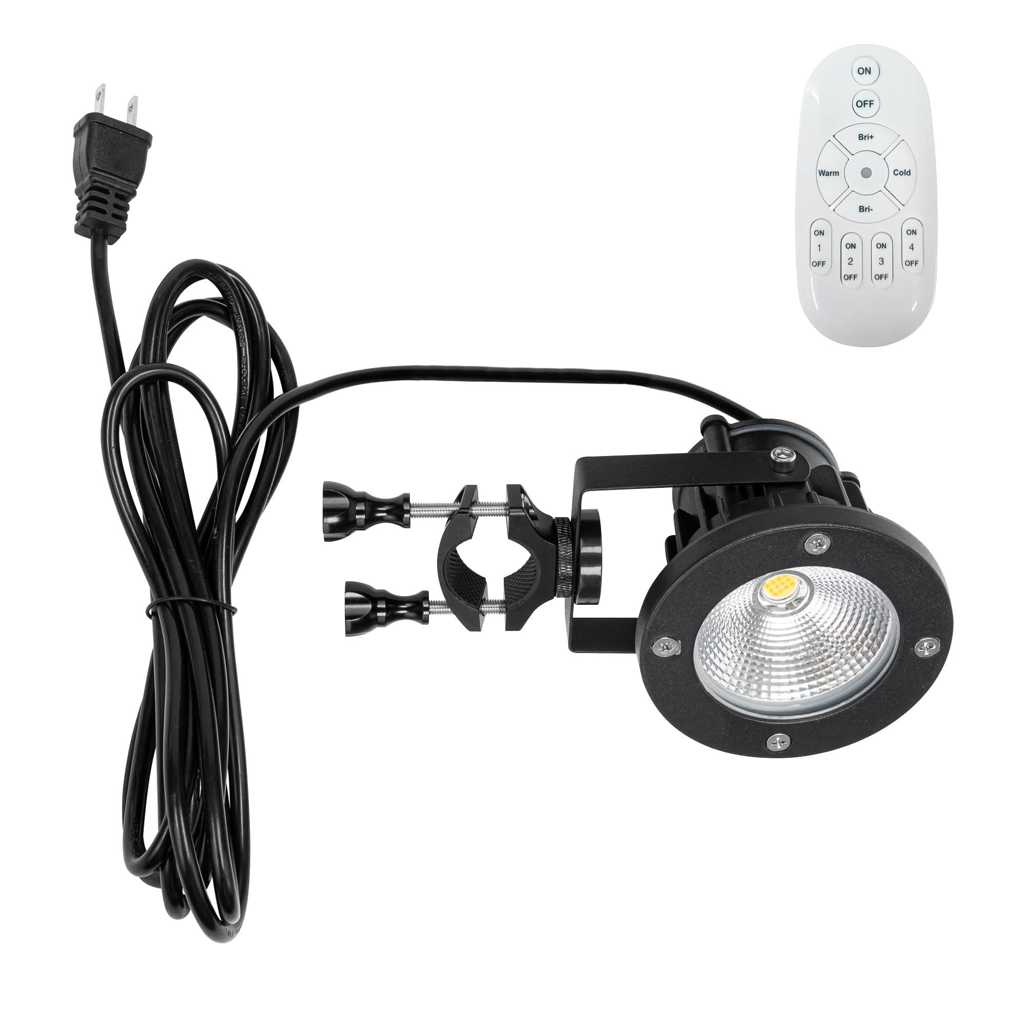 FSLiving 9.84Ft Plug in Clip Spotlight Waterproof Remote Control ...