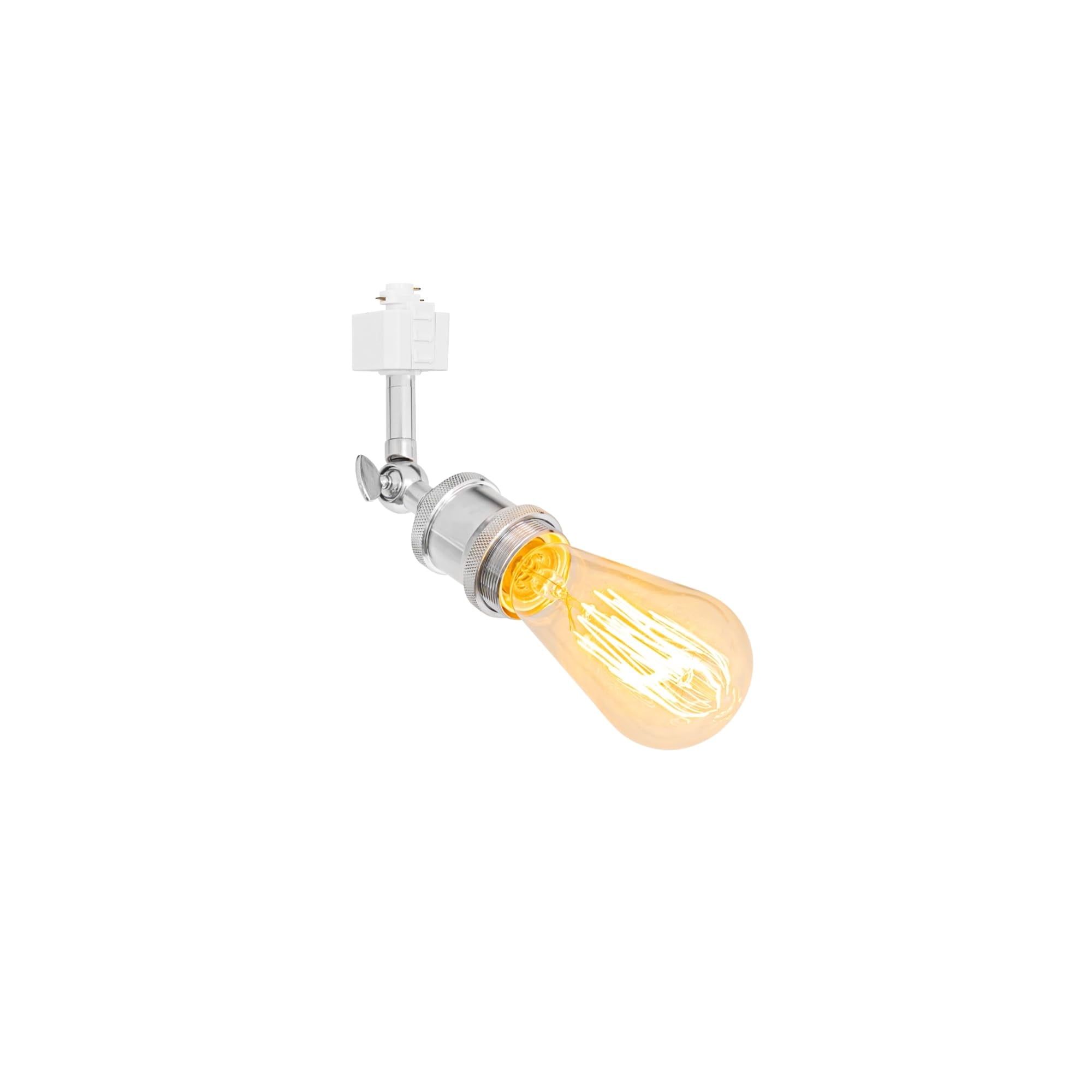 FSLiving Adjustable Angle H-Type Track Pendant Light E26 Base Silver ...