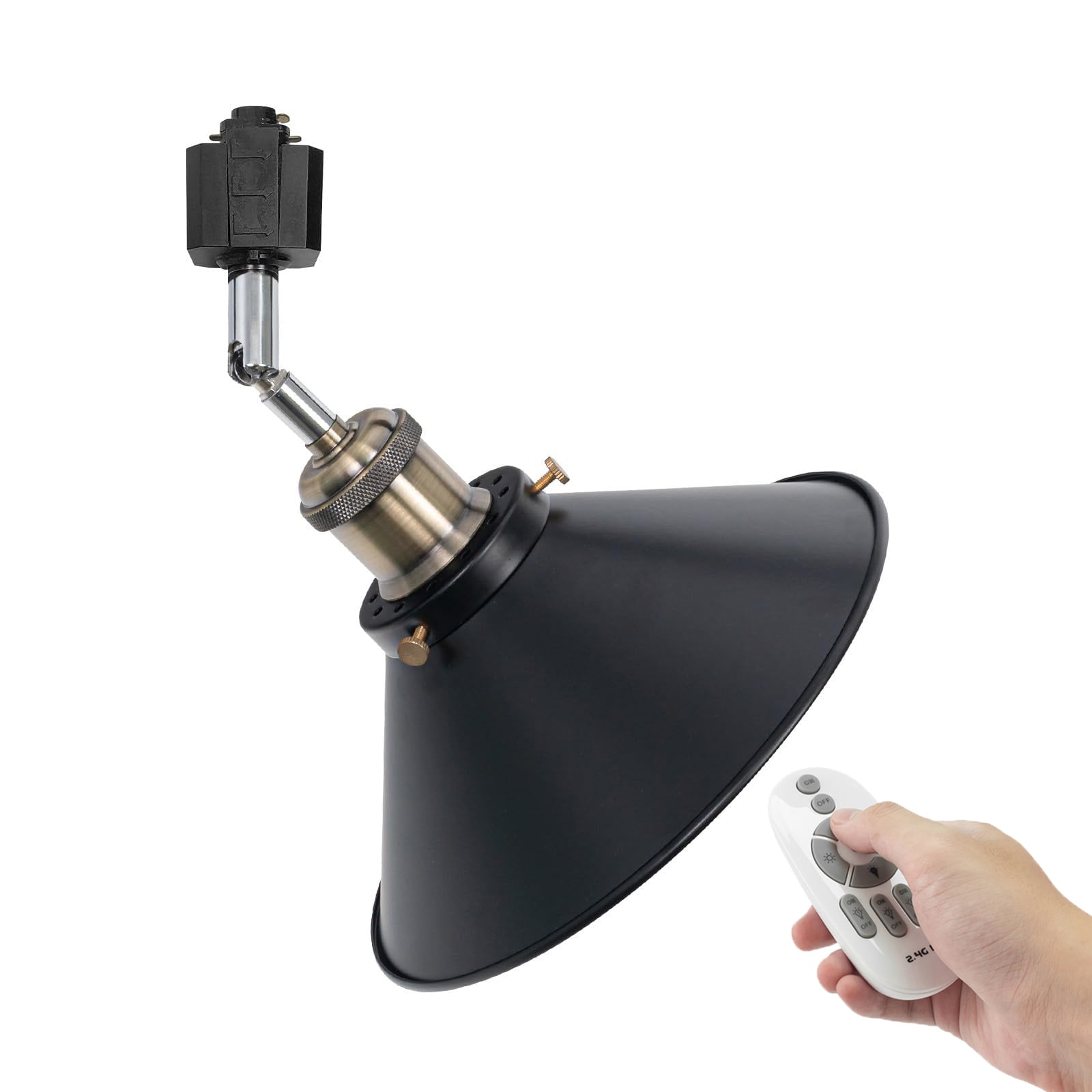 FSLiving Adjustable Angle Remote Control H-Type Track Pendant Light,E26 ...