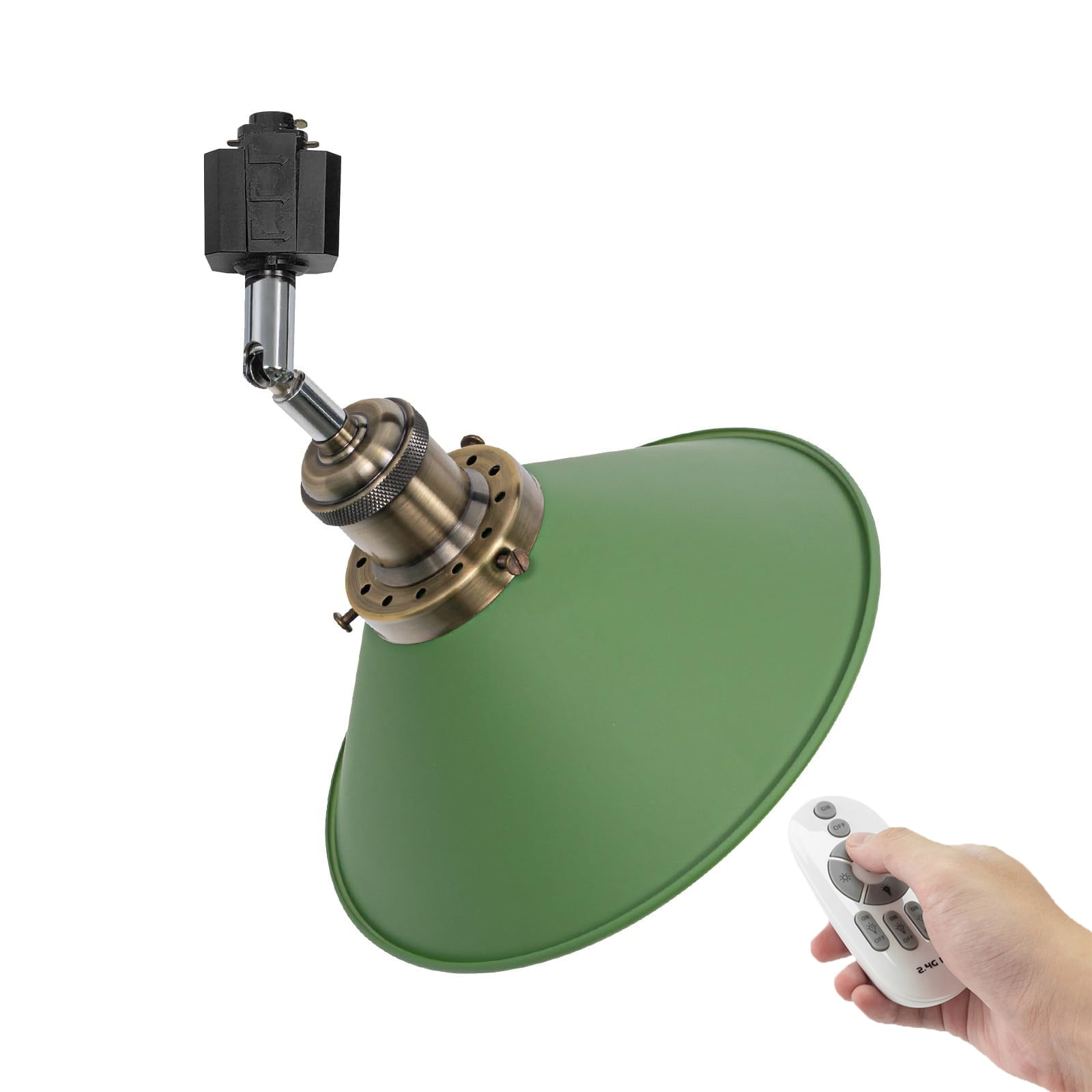 FSLiving Adjustable Angle Remote Control H-Type Track Pendant Light,E26 ...