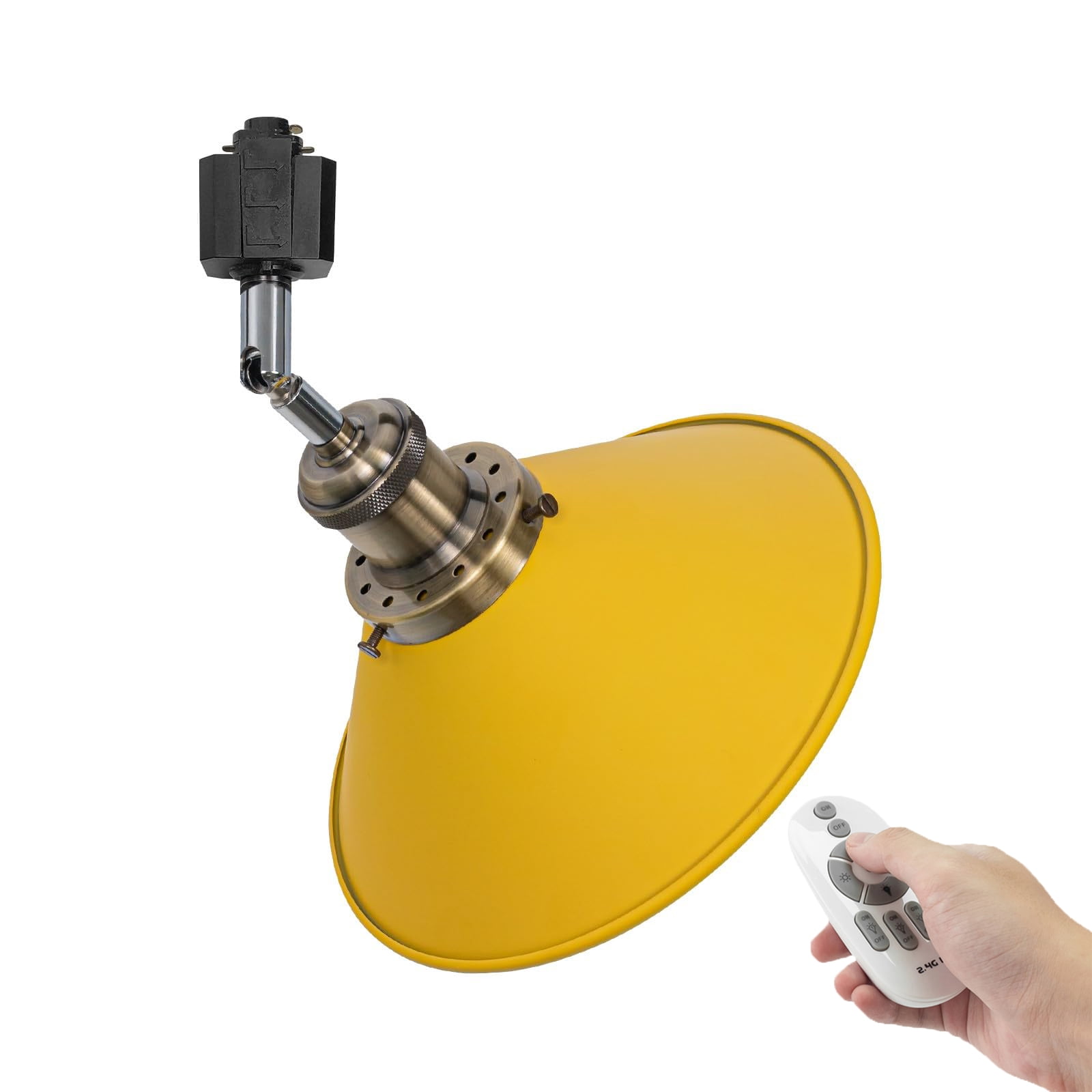 FSLiving Adjustable Angle Remote Control H-Type Track Pendant Light,E26 ...