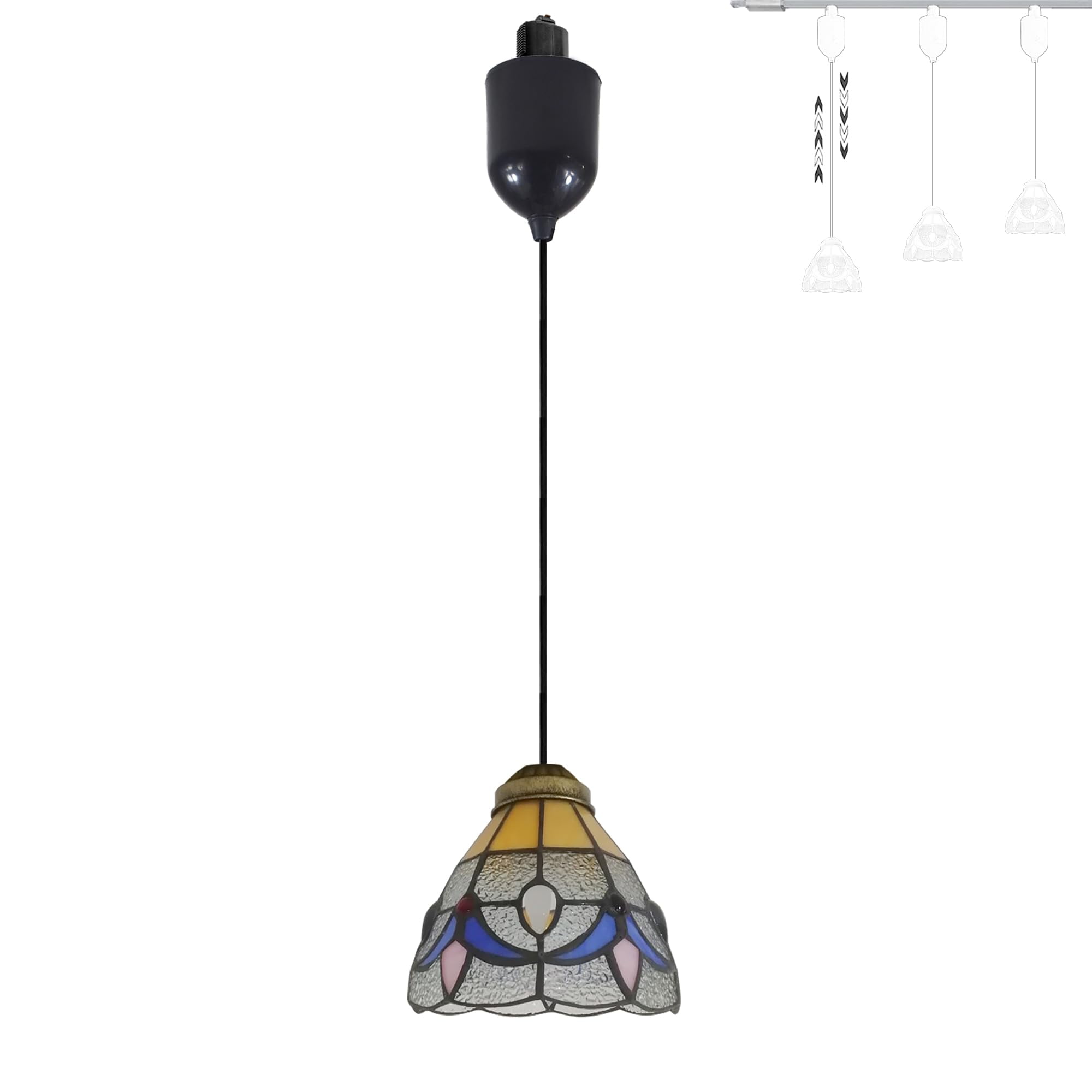 FSLiving Adjustable Cord Length H Type Track Lighting Water Drop 6 ...