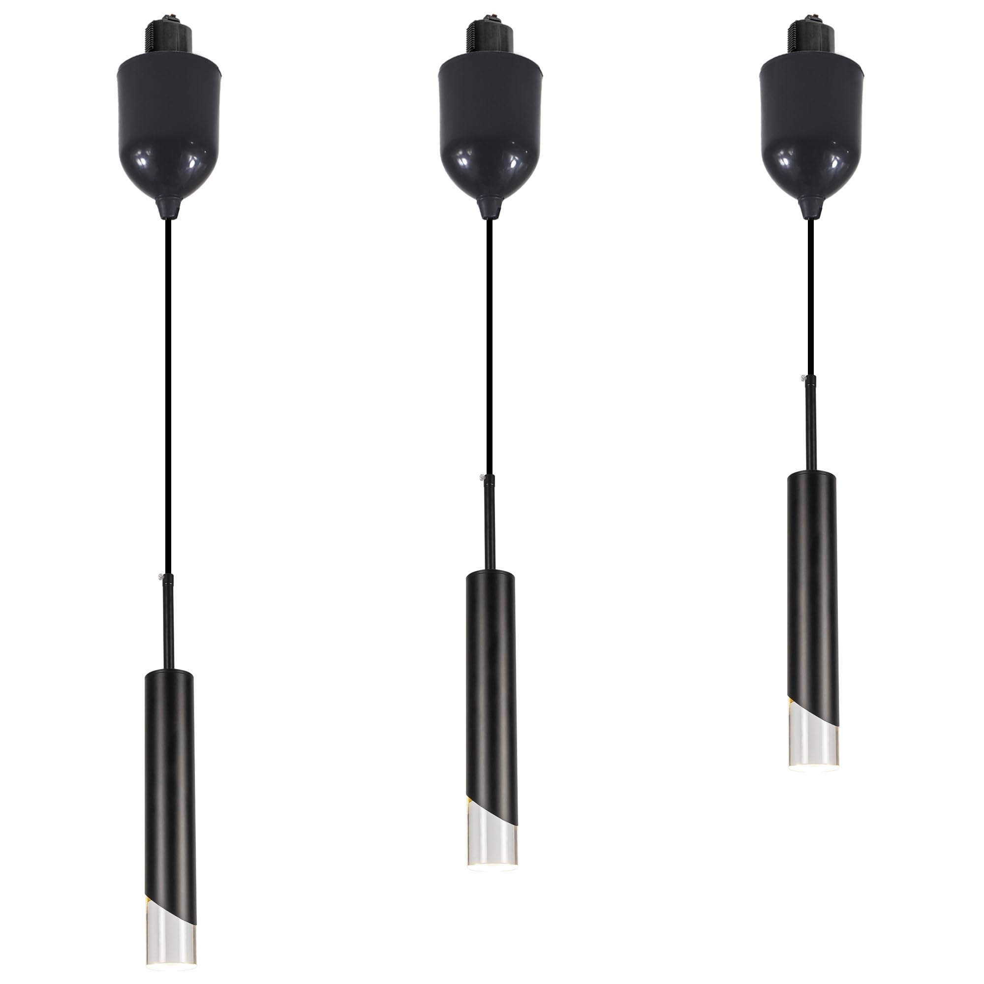 FSLiving Adjustable Cord Length Halo Track Light Pendants, 4 Ft Cord, H ...