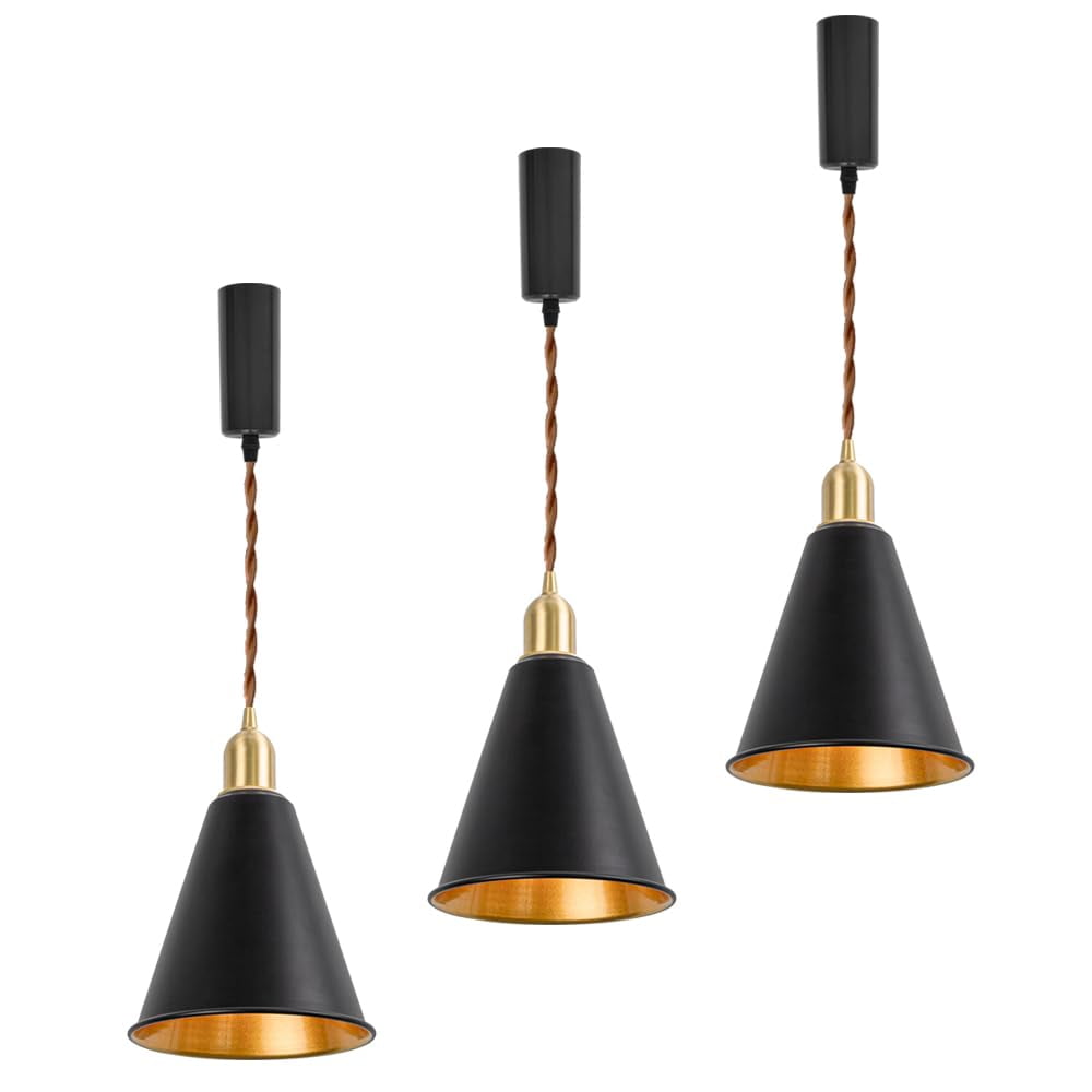 FSLiving Adjustable Height H Type Track Light with E26 Brass Base and ...