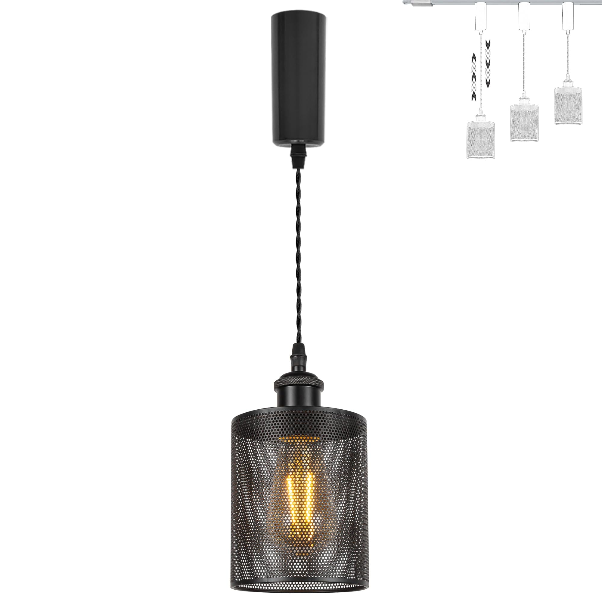FSLiving Adjustable Height H Type Track Lighting American Loft ...