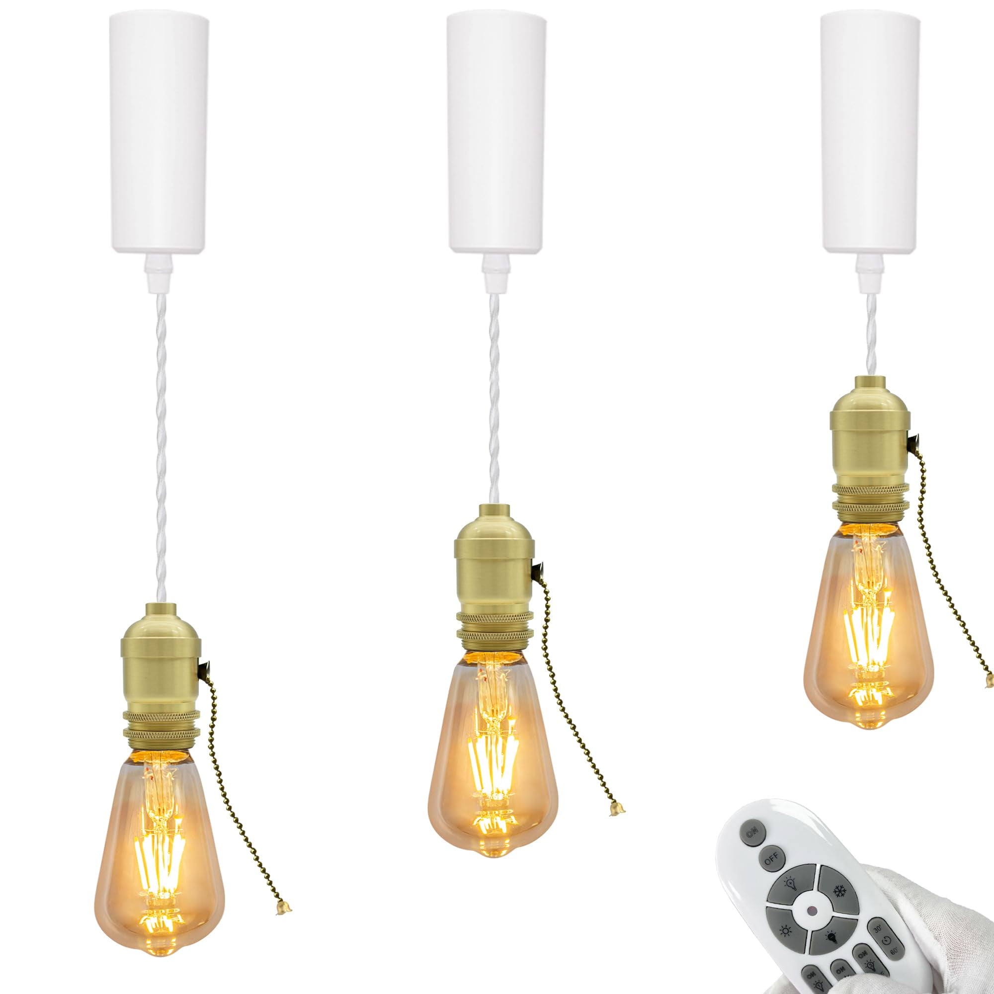 FSLiving Adjustable Height H Type Track Lighting with E26 DIY Pull ...