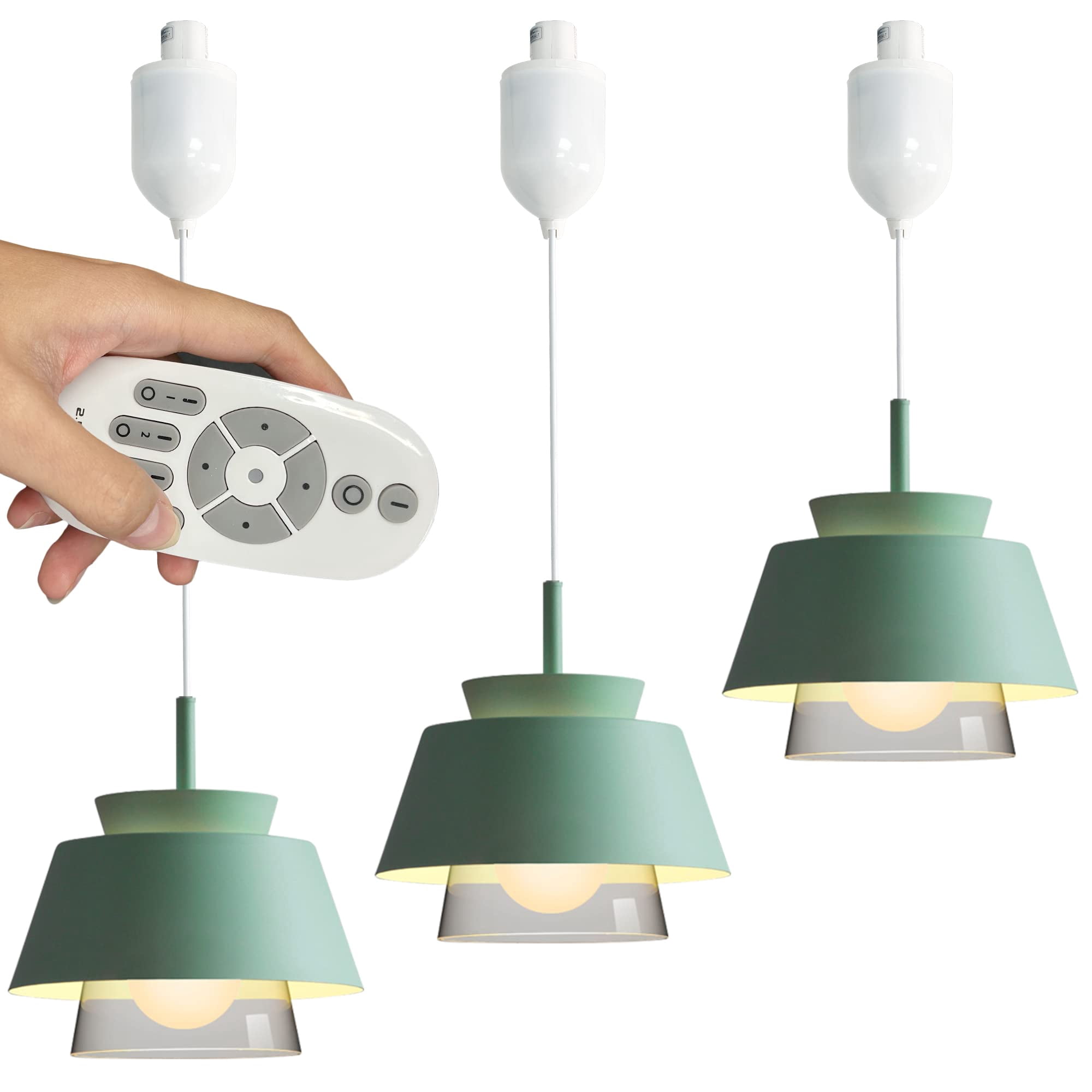 FSLiving Adjustable Height H Type Track Pendant Lighting Smart Group ...