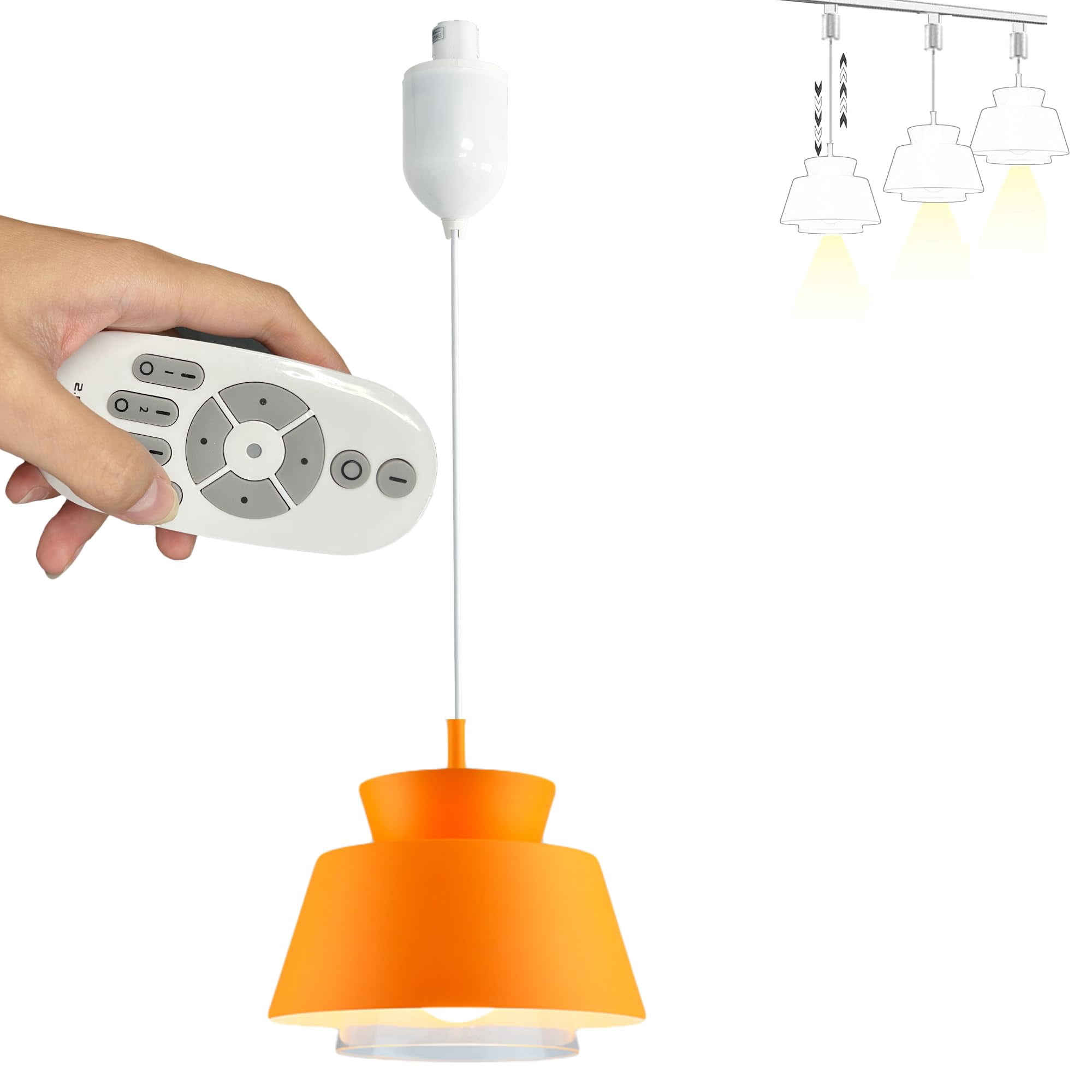 FSLiving Adjustable Height H Type Track Pendant Lighting Smart Group ...