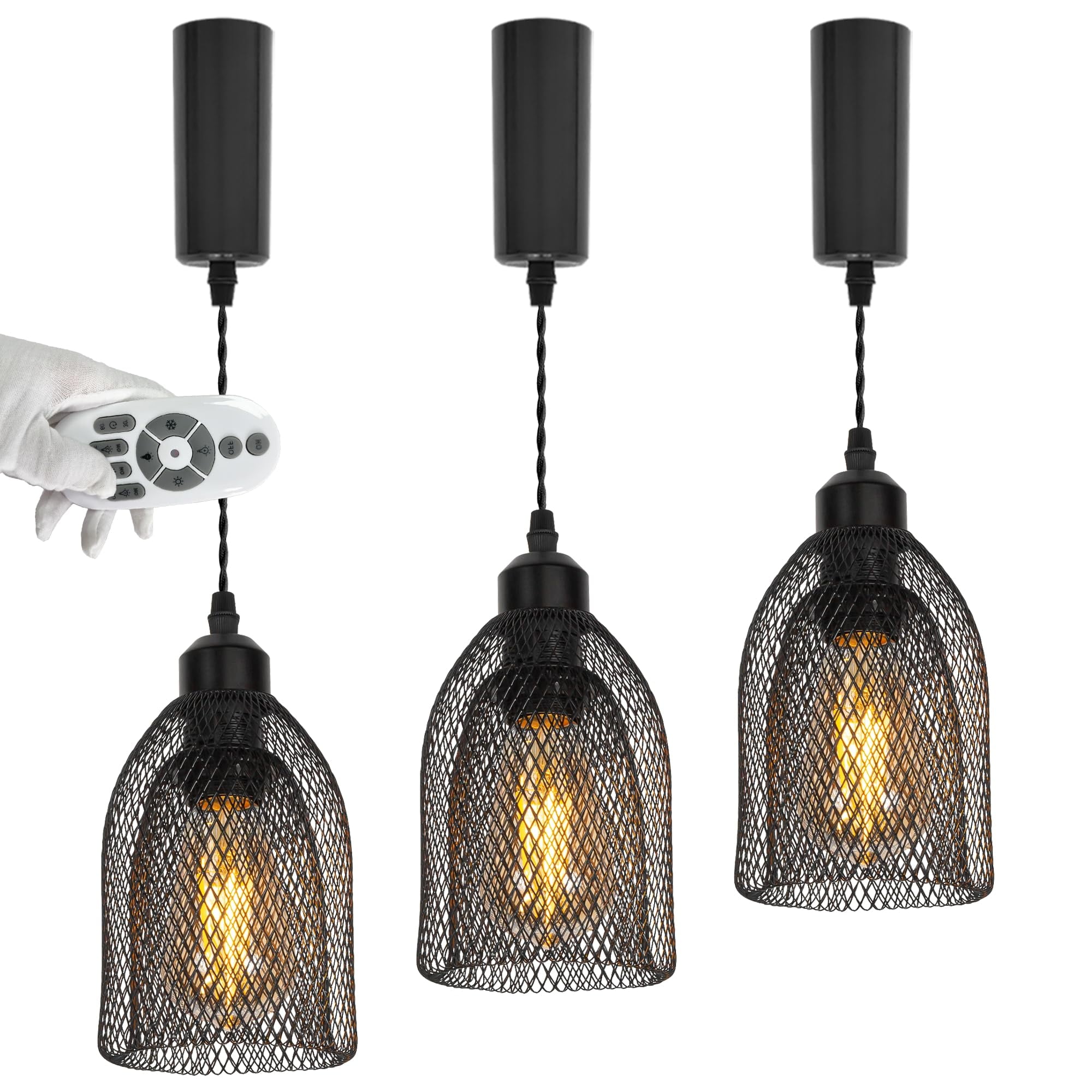 FSLiving Adjustable Height Halo Track Lighting Pendants, American Loft ...