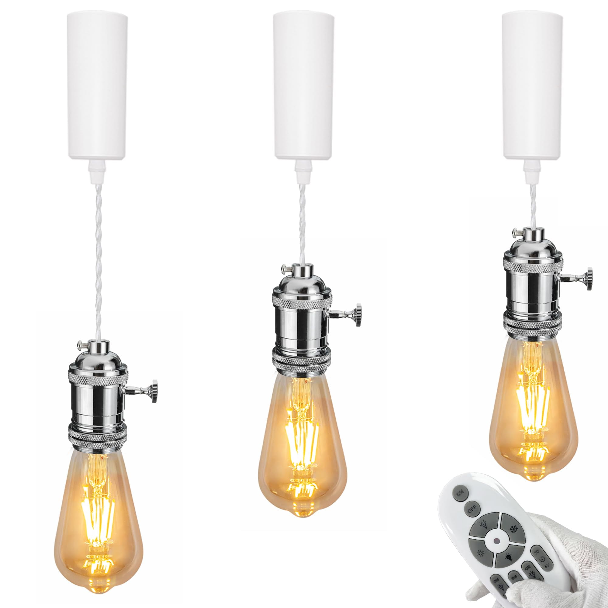 FSLiving Adjustable Height J Type Track Lighting Silver DIY E26 Track ...