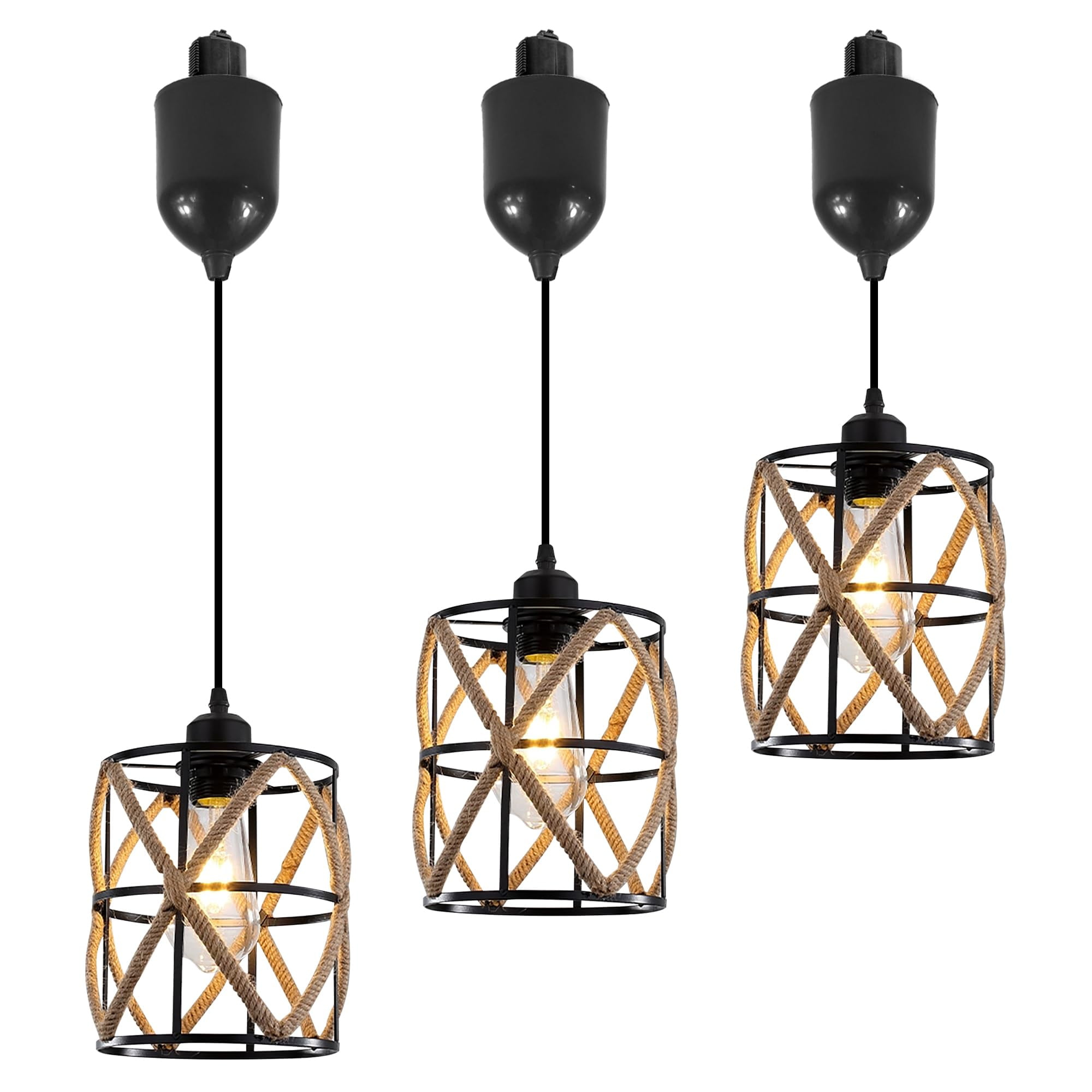 FSLiving Adjustable Height Juno Track Light Pendants, 4 ft Cord ...