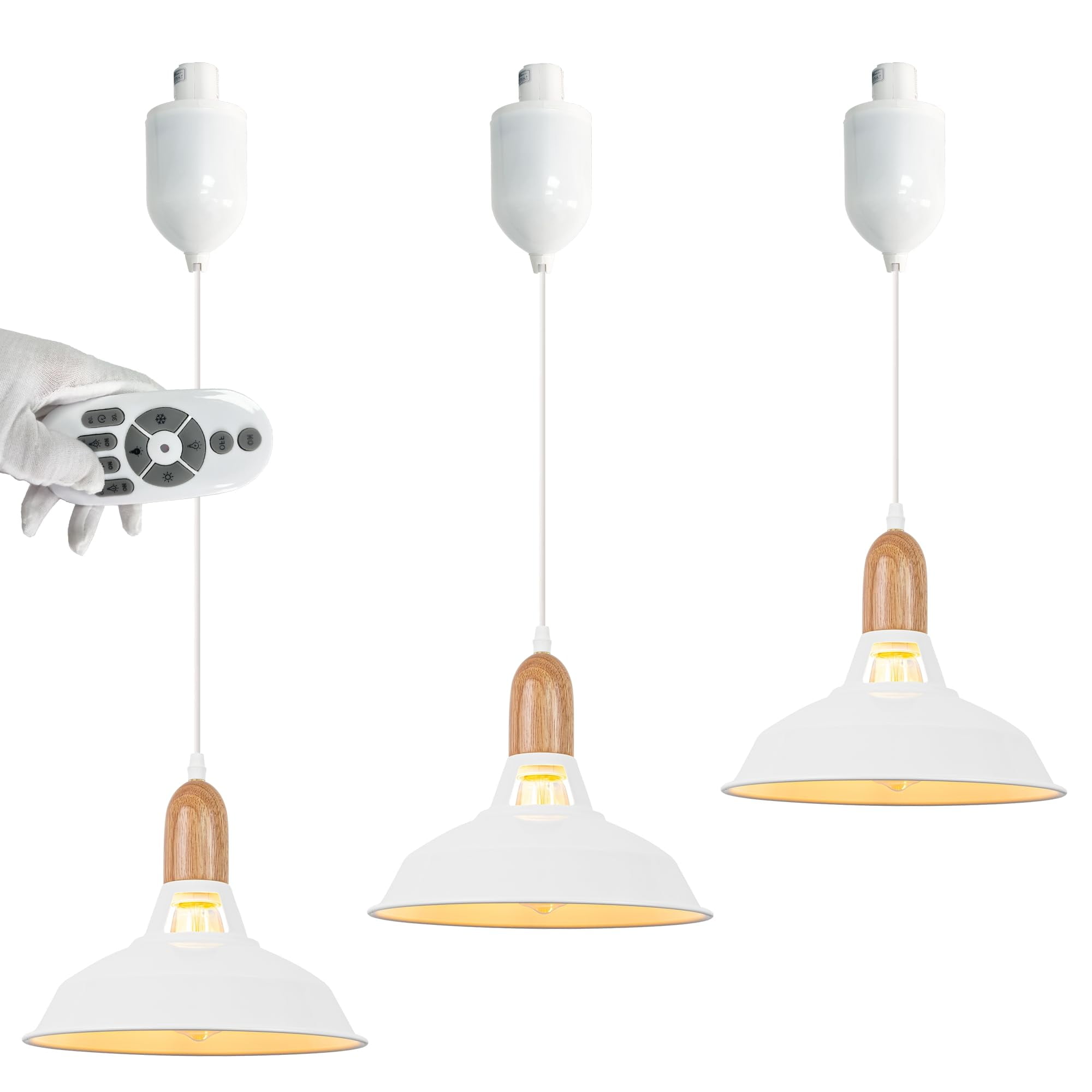 FSLiving Adjustable Height Juno Track Light Pendants, J-Type Track ...