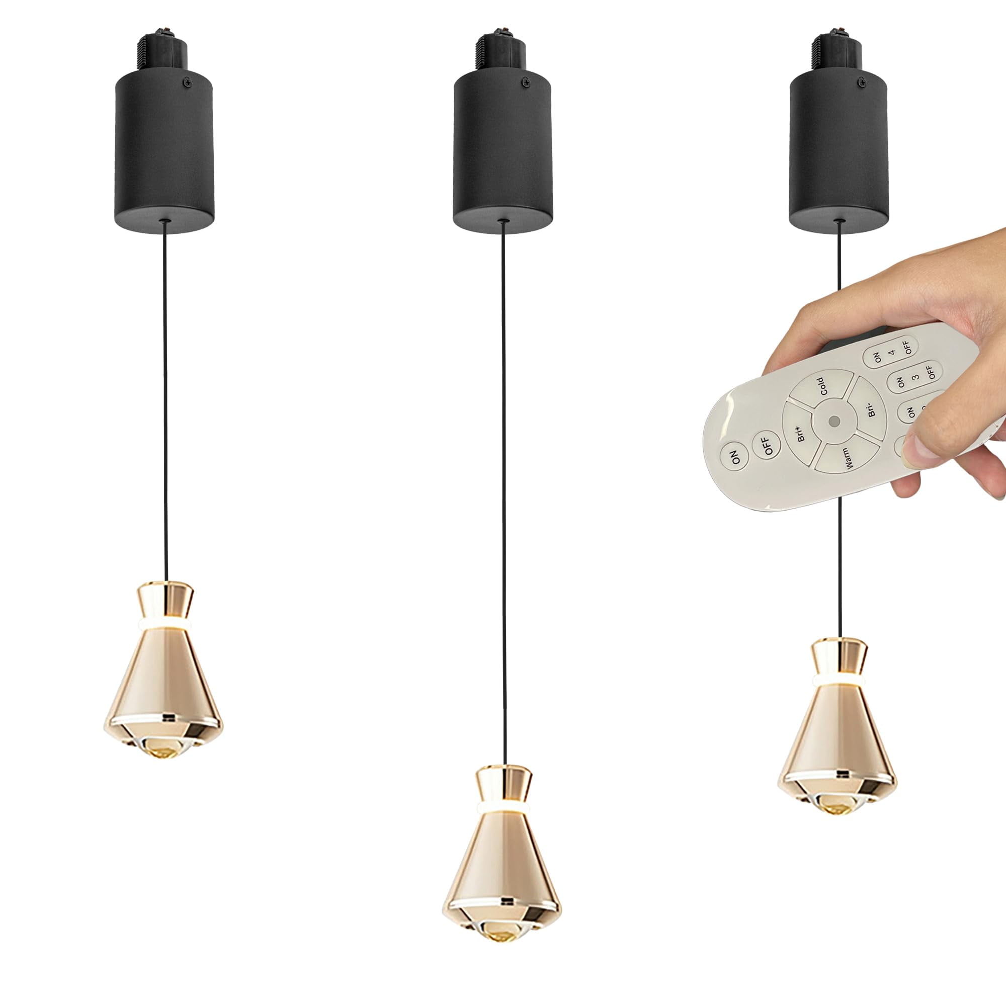FSLiving Adjustable Height Track Pendnat Light H-Type Retractable Lift ...