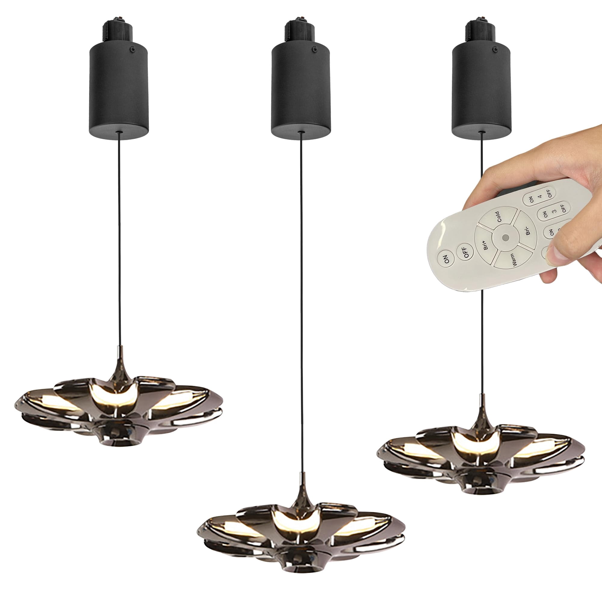 FSLiving Adjustable Height Track Pendnat Light H-Type Retractable Lift ...