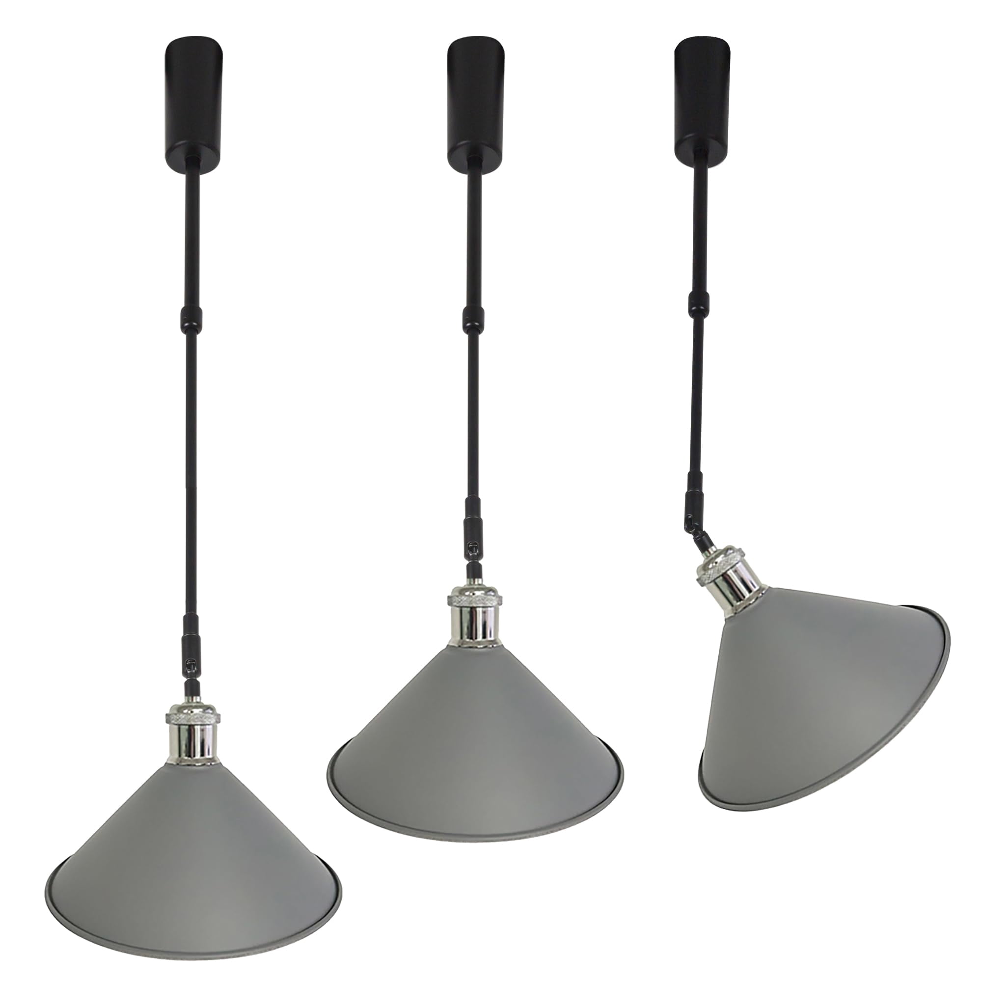 FSLiving Adjustable Height Track Pendnat Light J-Type Macaron ...