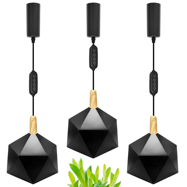 FSLiving Adjustable Length J-Type Track Light Pendants with Timer Cord ...
