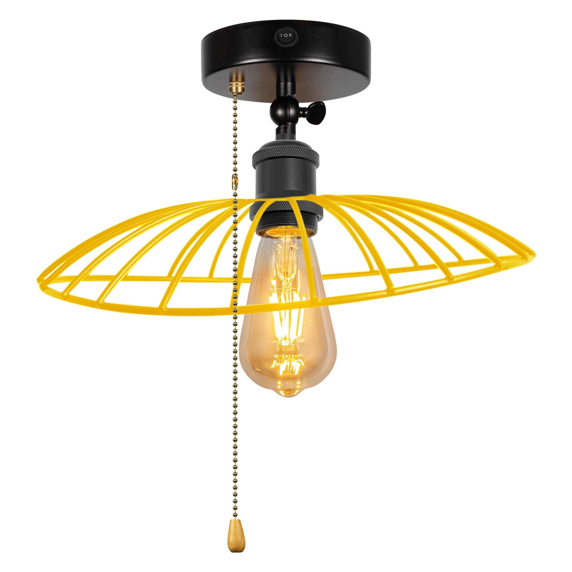 FSLiving Adjustable Light, Zipper Switch 12V RV Industrial Gold ...