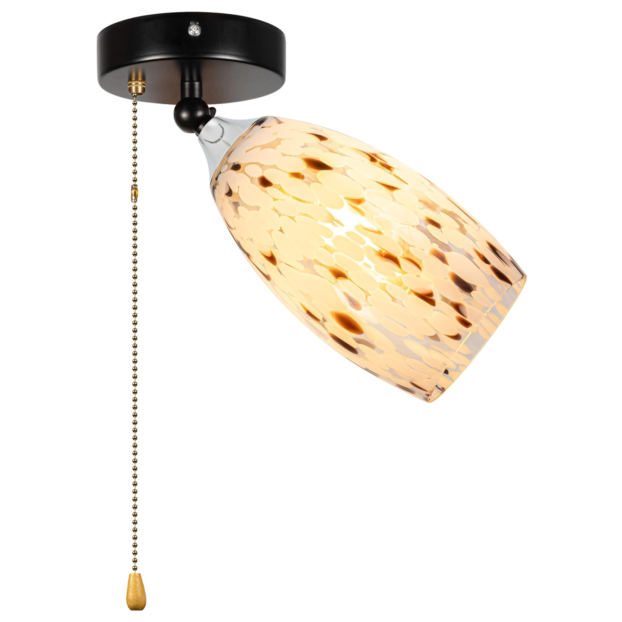 FSLiving Adjustable Light, Zipper Switch 12V Retro RV Brown Cloud White ...