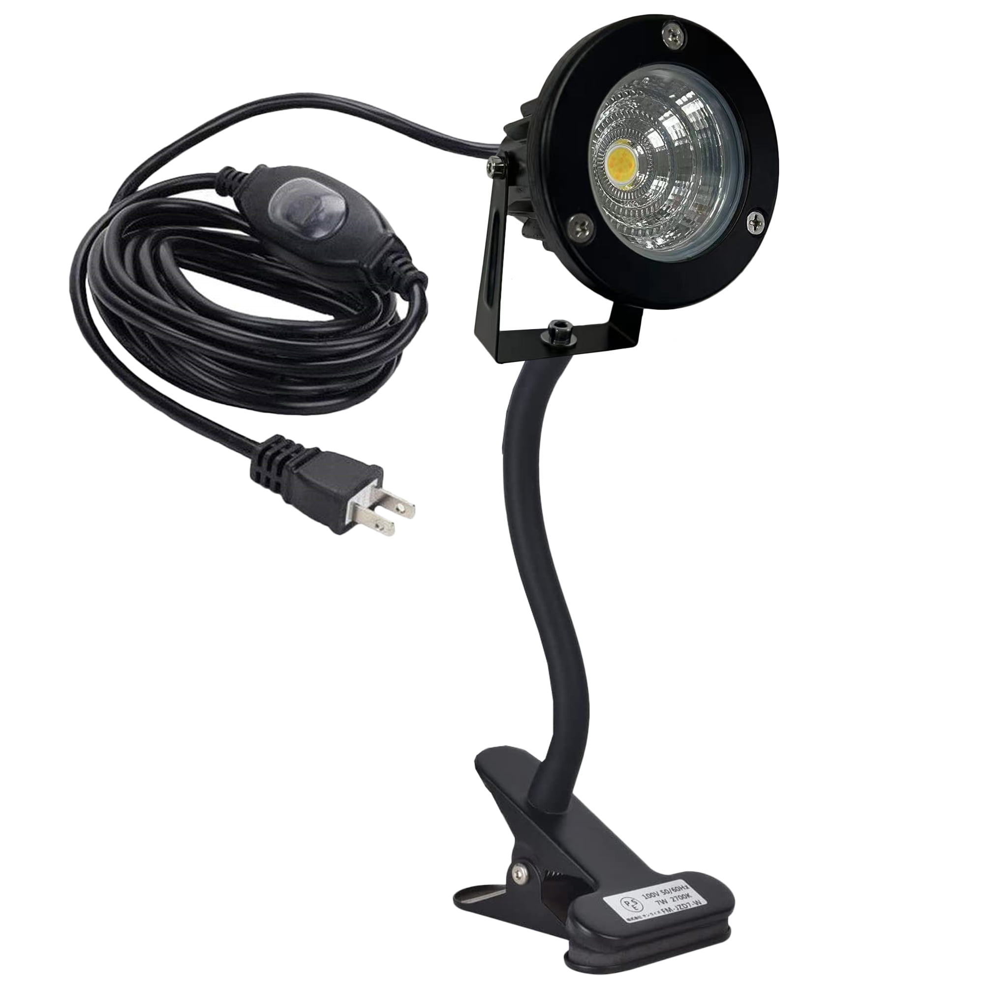 FSLiving Aluminum Clip On Light 7W LED Indoor/Outdoor Spotlight with ...