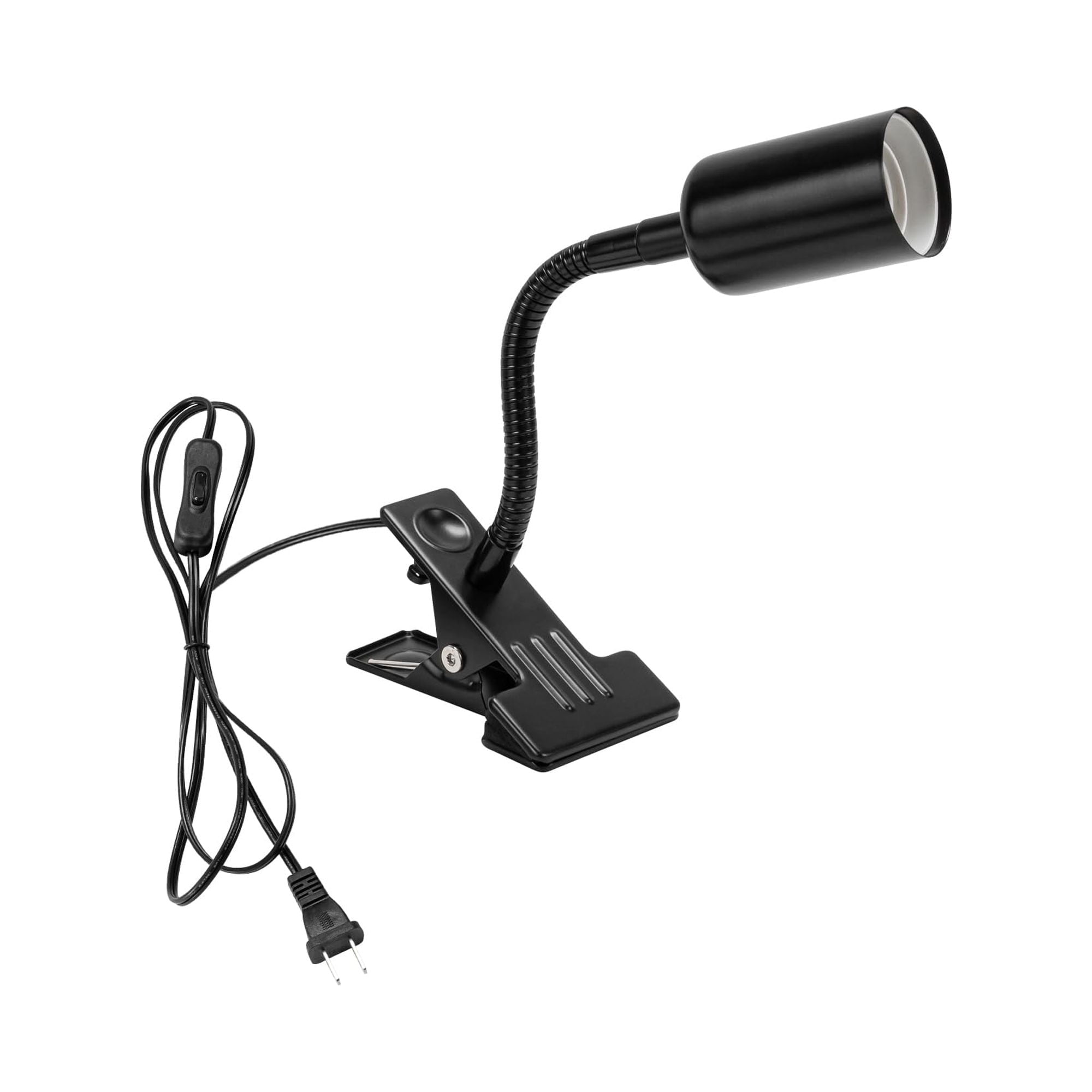 FSLiving Black Spotlight Clamp Lamp with 5.9ft Plug-in Cord Adjustable ...