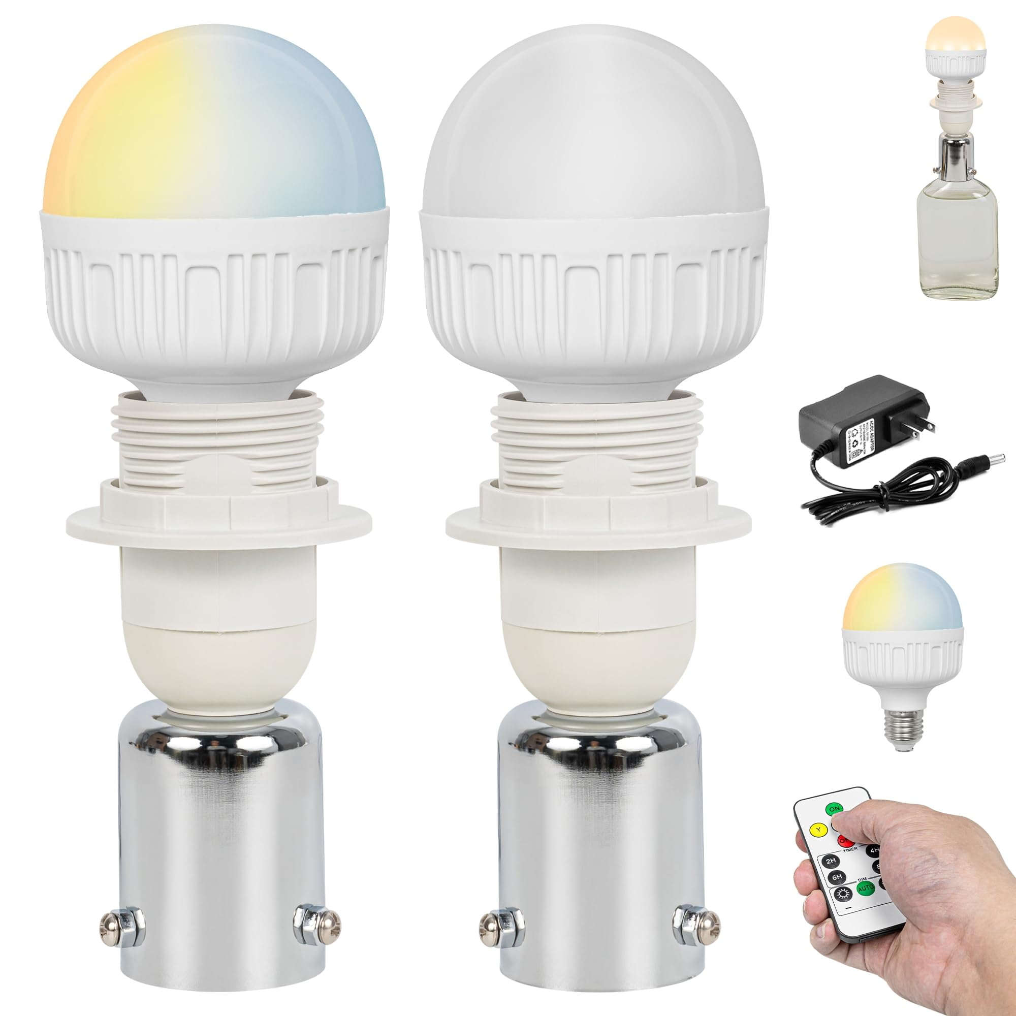 FSLiving Bottle Lamp Making Kit, Wine Bottle Table Lamp with ...