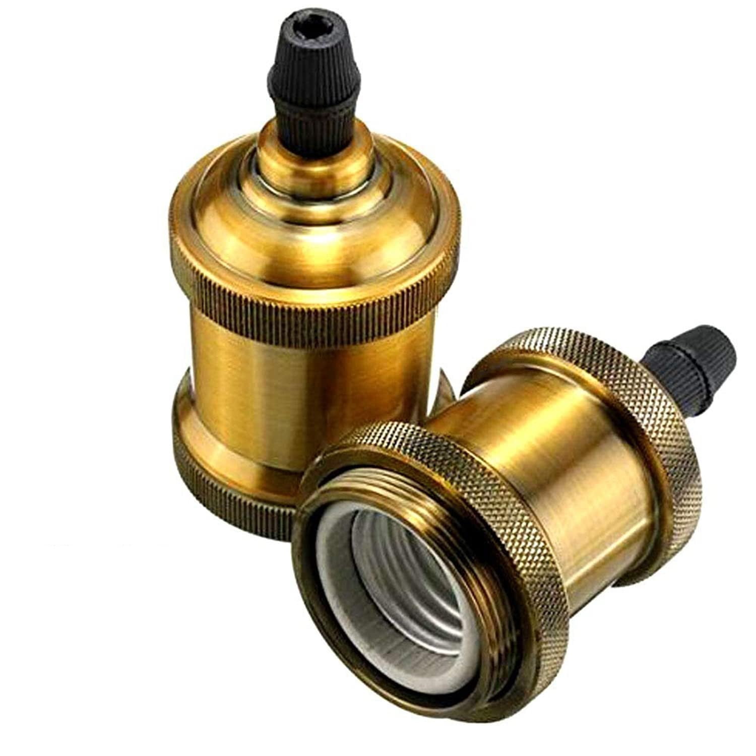 FSLiving Bronze Lamp Socket E26 Vintage Industrial Edison Pendant Light ...