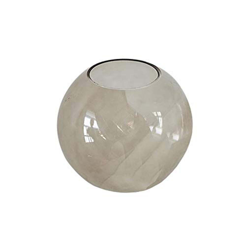 FSLiving Brown Globe Glass Lamp Shade Minimalist Loft Style Fixture ...