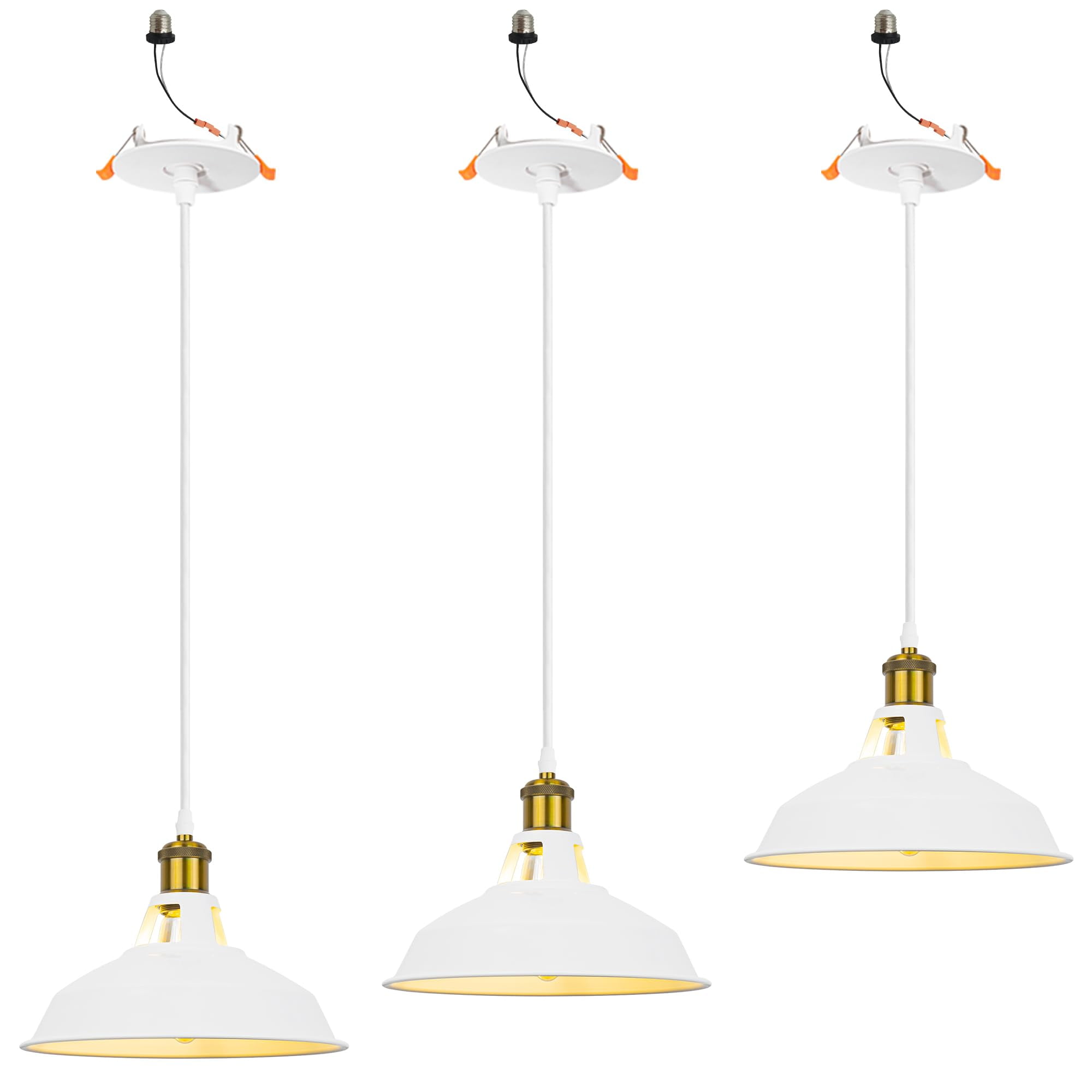 FSLiving Can Lights Retrofit Recessed Light Instant ON Pendants ...