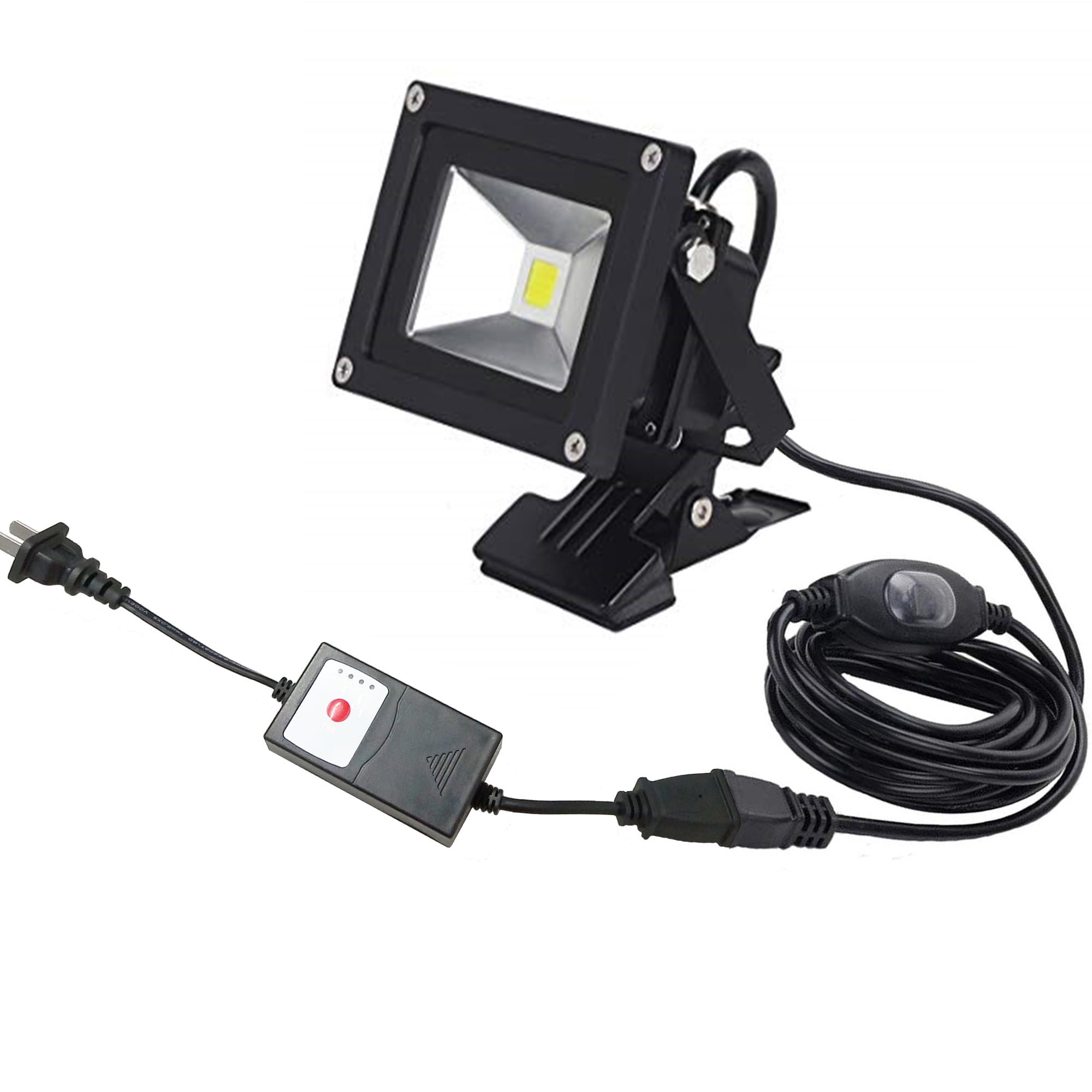 FSLiving Clip-On LED Flood Lights,IP65 Waterproof,10W Cool White 5000K ...
