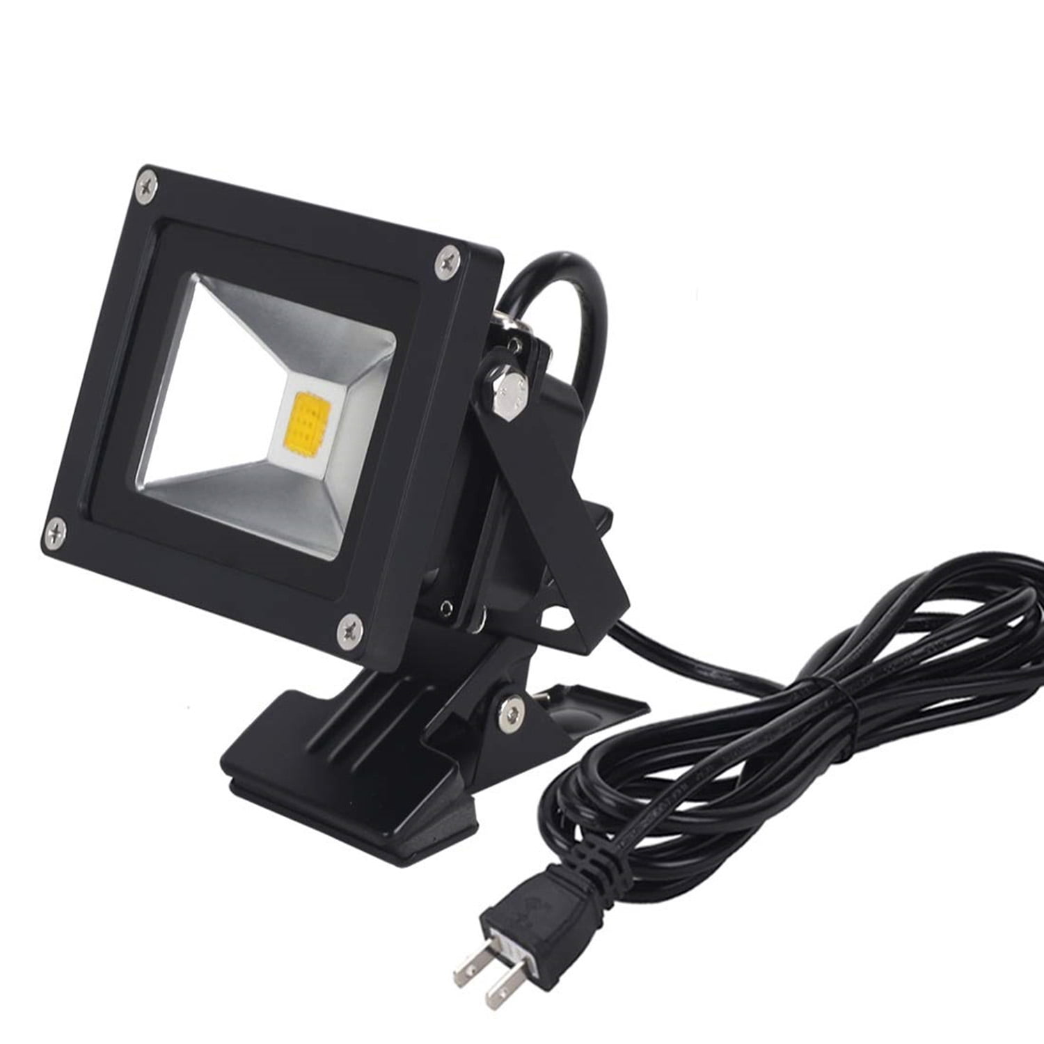 FSLiving Clip-On LED Flood Lights,IP65 Waterproof,10W Warm White 3000K ...