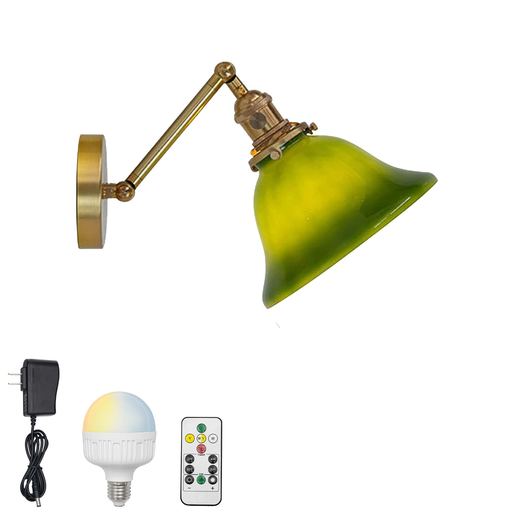FSLiving Color Changing RGB Mode Wall Sconce Wireless Remote Control ...