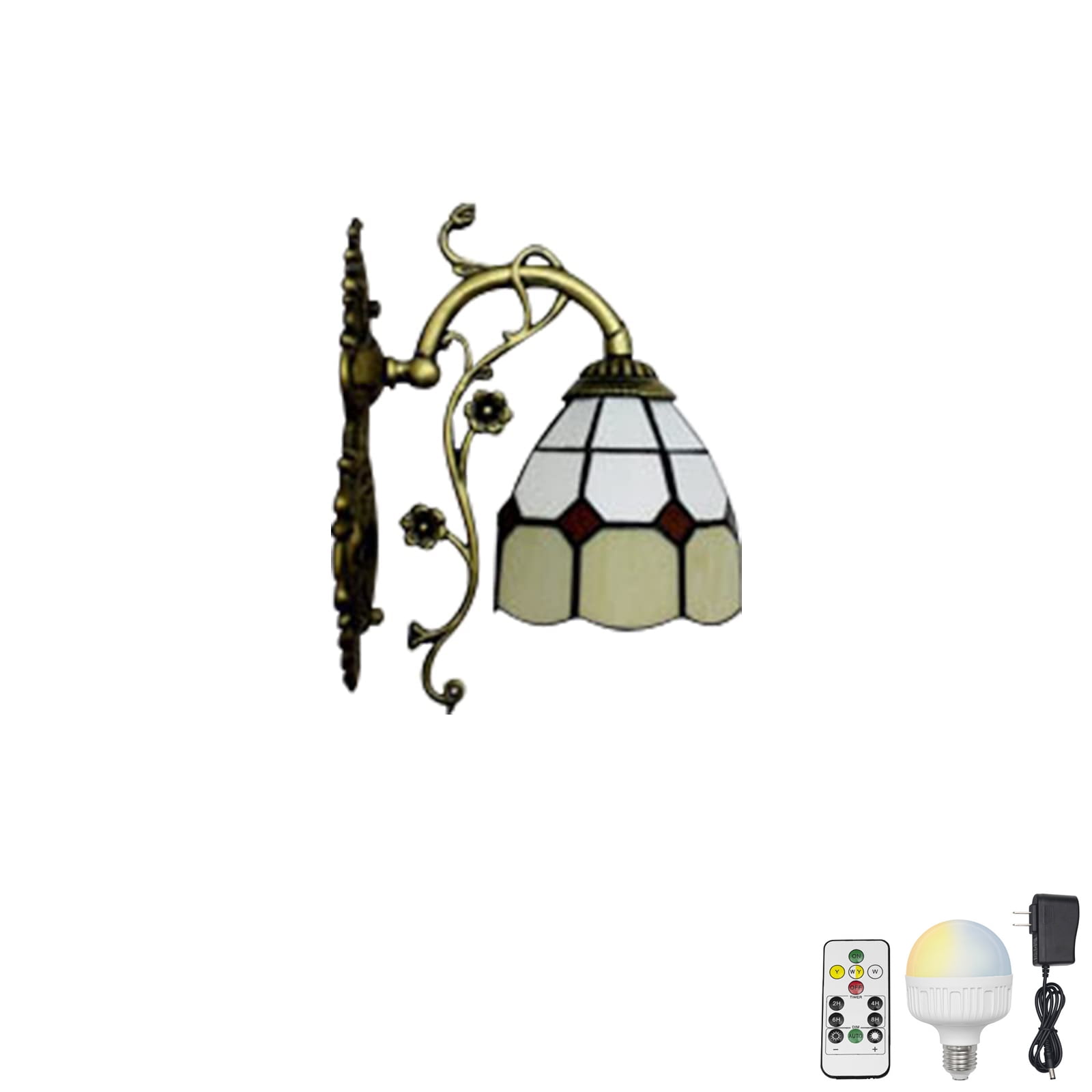 FSLiving Cordless Wall Sconces with Rechargeable Battery Operated LED ...