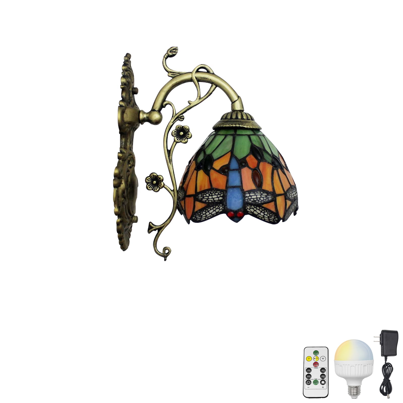 FSLiving Cordless Wall Sconces with Rechargeable Battery Operated LED ...