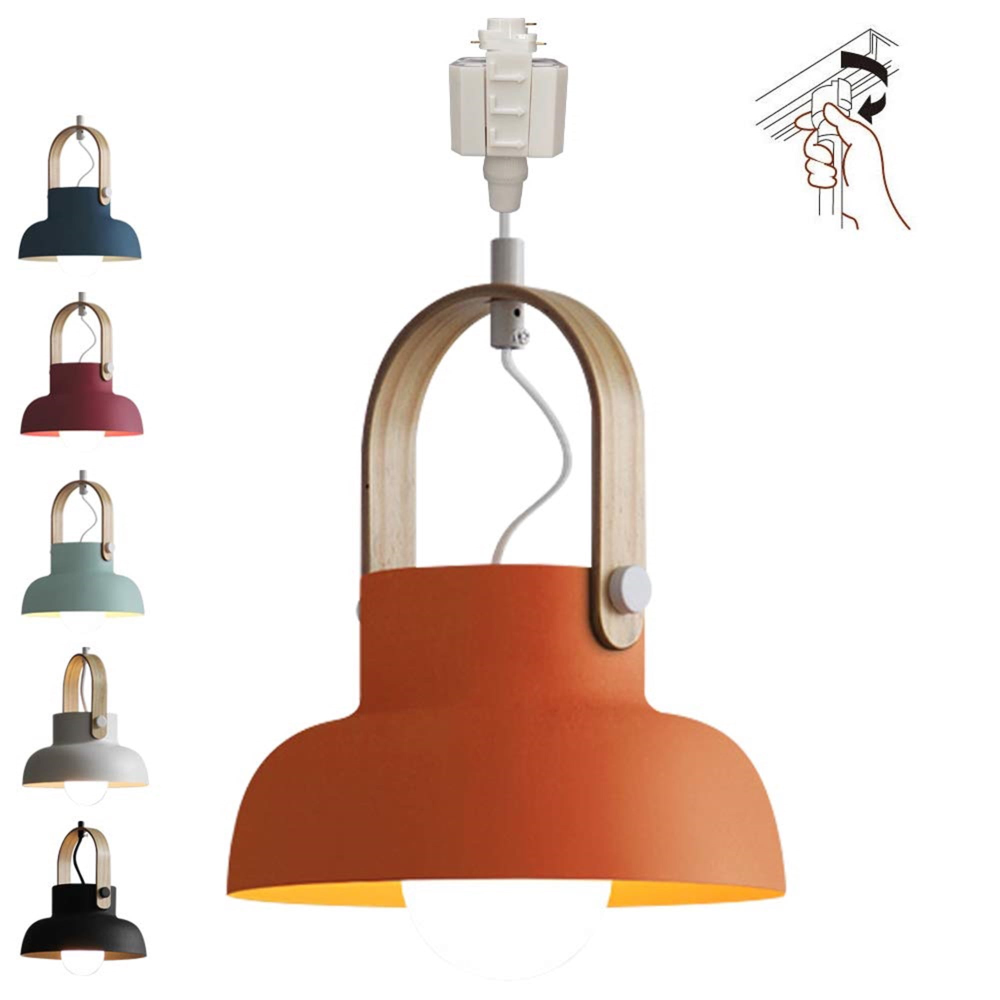 FSLiving Customizable Iron Pendant Light H-Type Track Light Pendants 3. ...