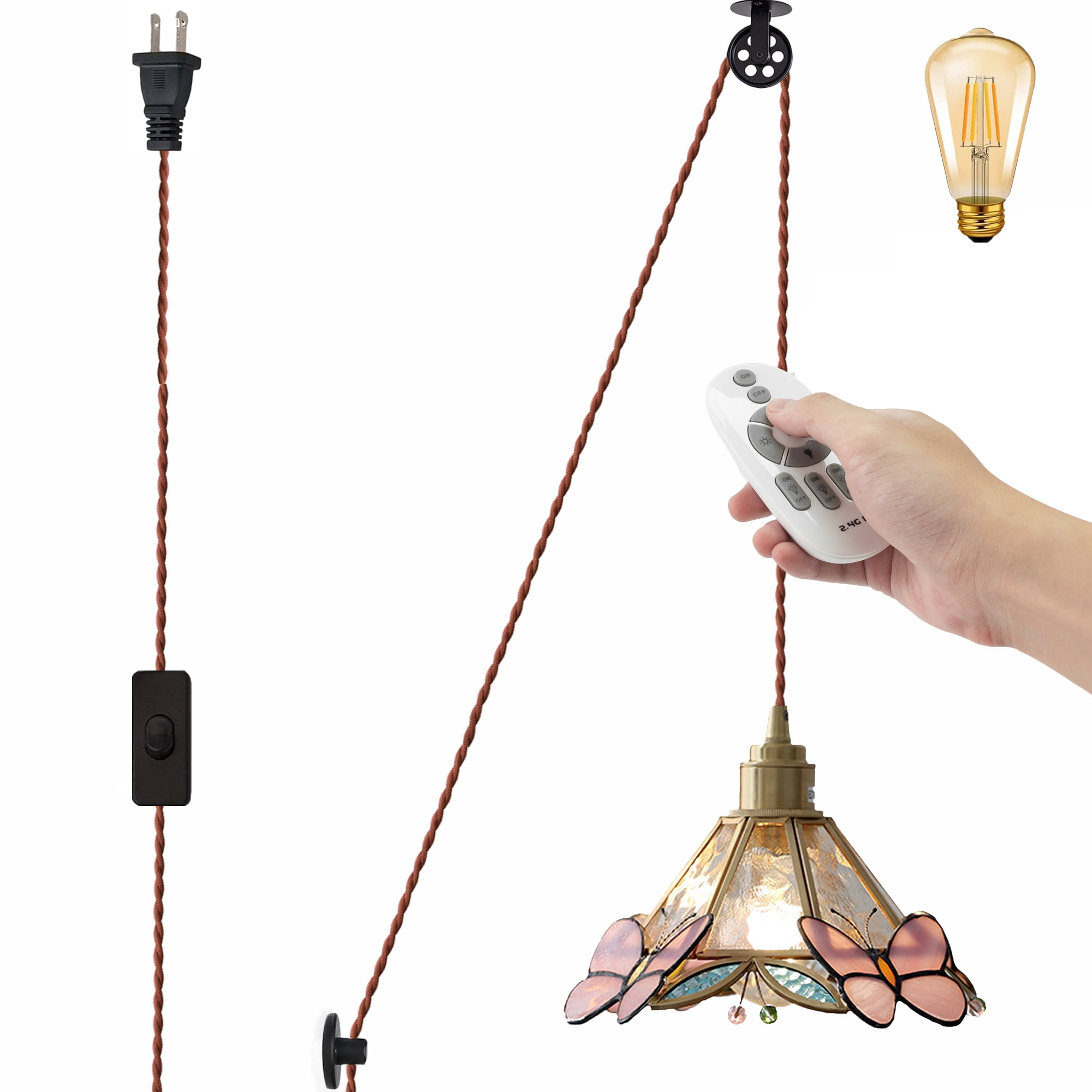 Customer reviews for FSLiving Dimmable&Color Changing Swag Pendant ...