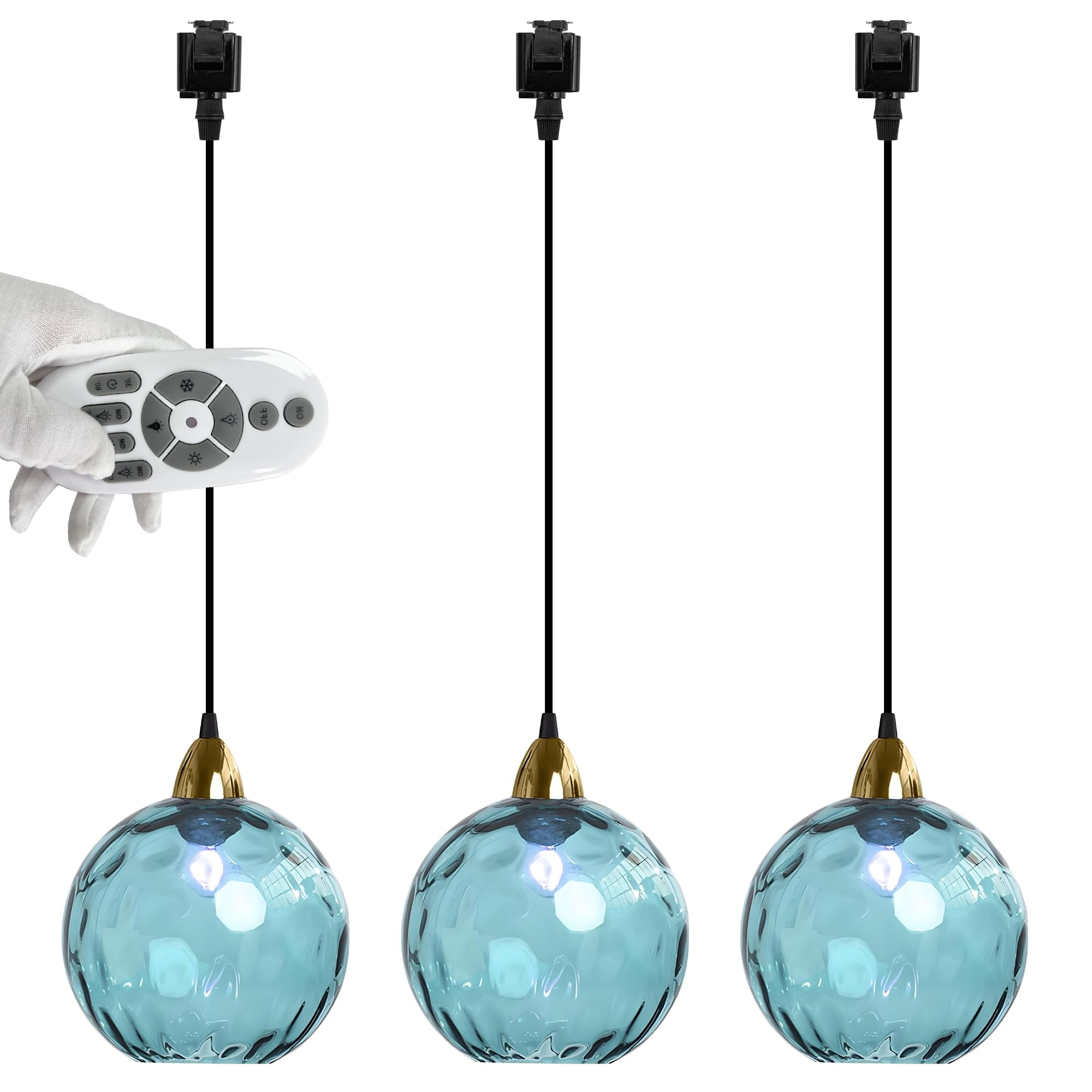 FSLiving Dimmable Juno Track Lighting Pendants, 3.2 Ft, J-Type Track ...