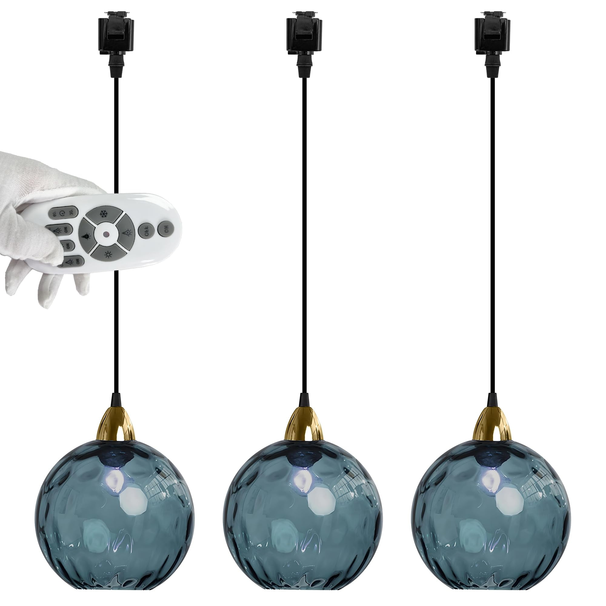 FSLiving Dimmable Juno Track Lighting Pendants, J-Type Track Mounted ...