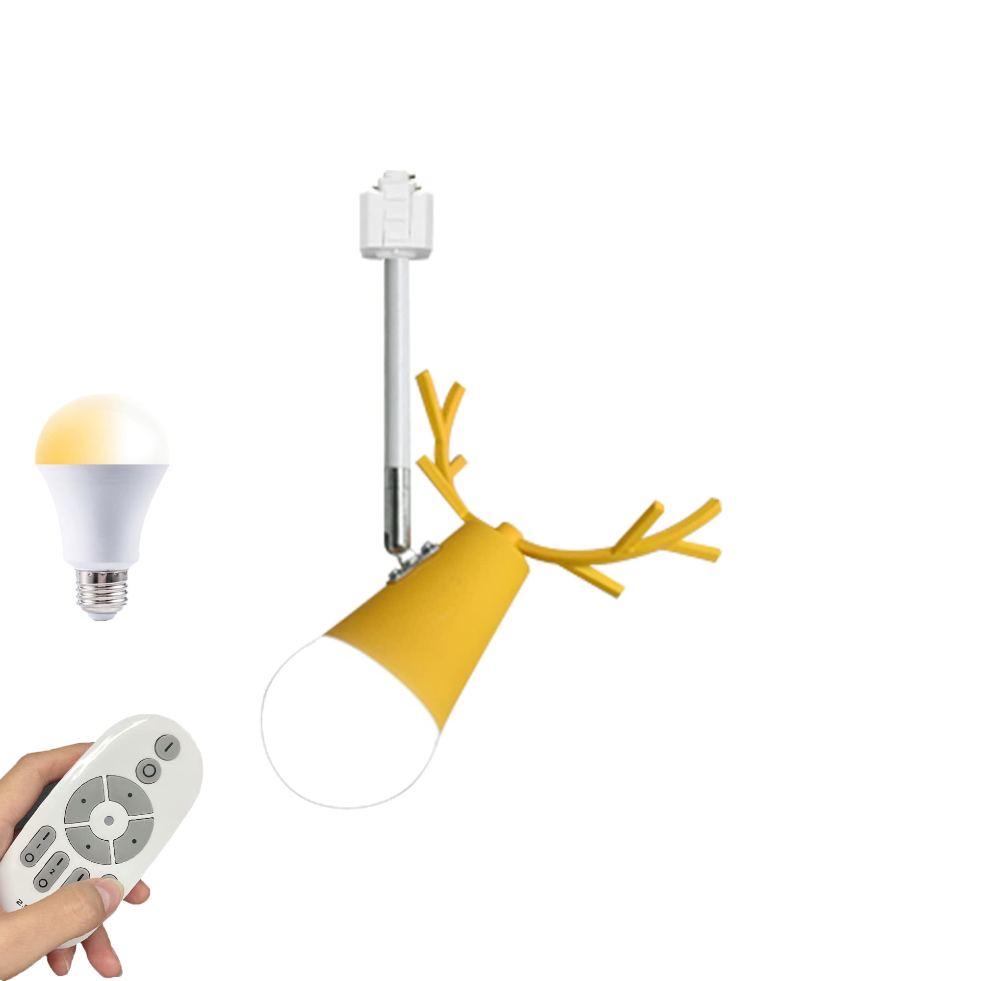 FSLiving Dimmable Remote Control Track Pendant Lights Single Circuit H ...