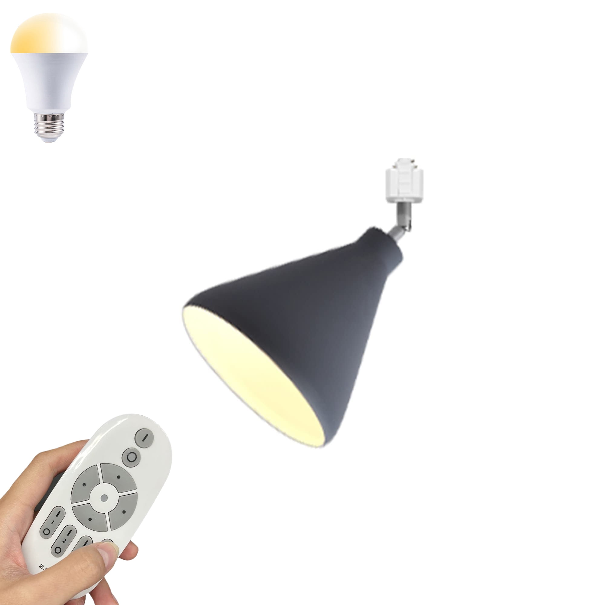 FSLiving Dimmable Remote Control Track Pendant Lights Single Circuit H ...