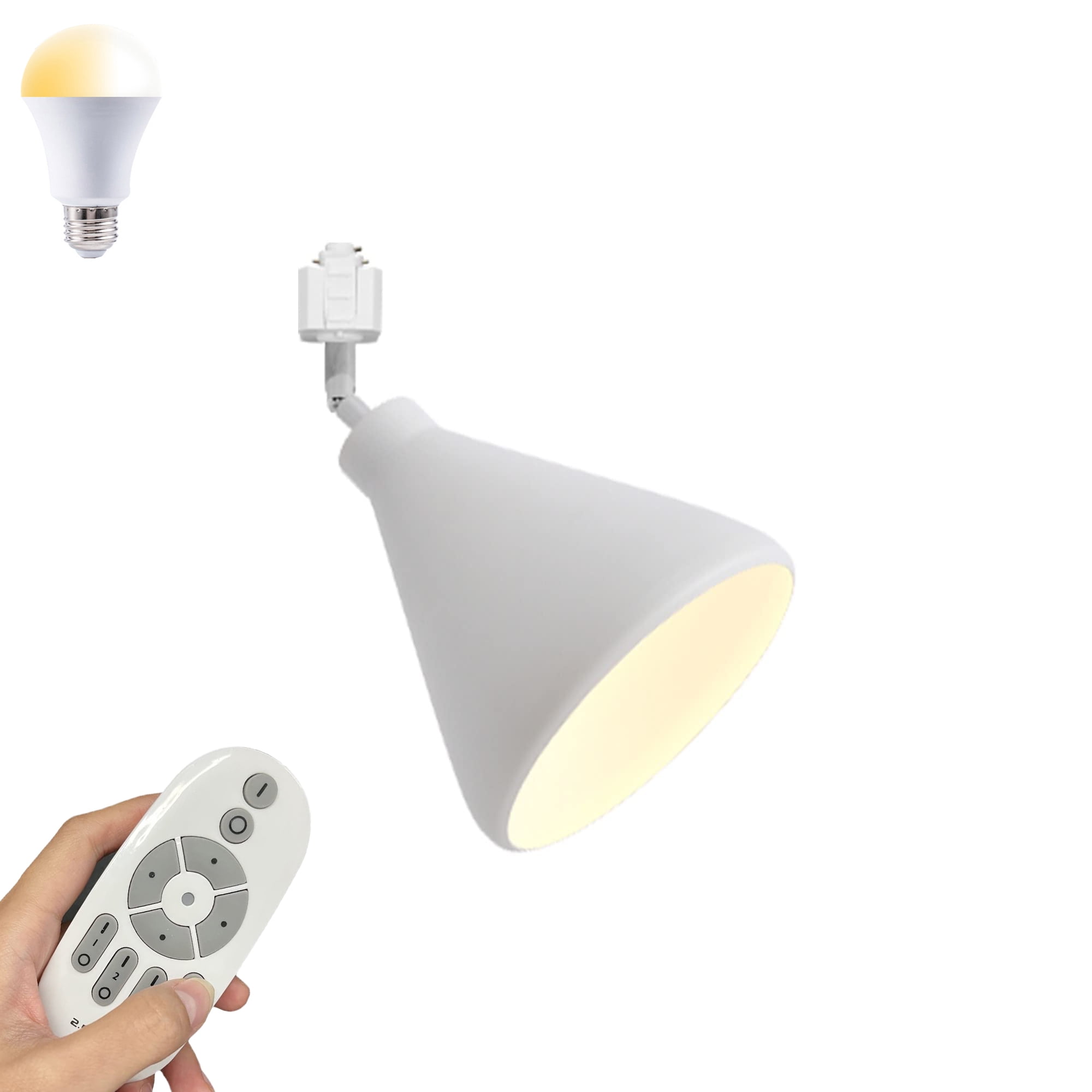 FSLiving Dimmable Remote Control Track Pendant Lights Single Circuit H ...