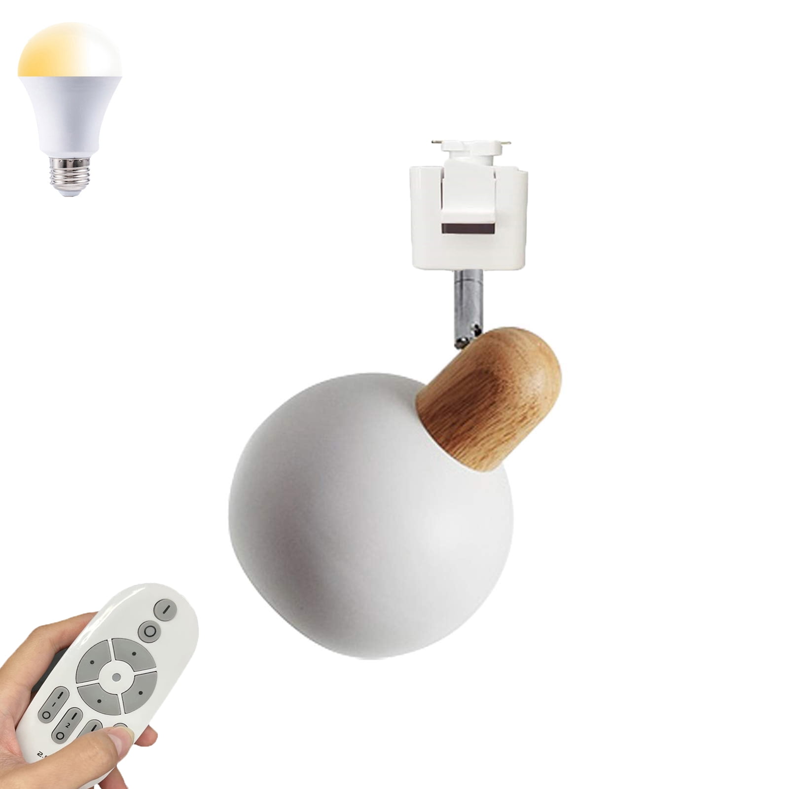 FSLiving Dimmable Remote Control Track Pendant Lights Single Circuit J ...