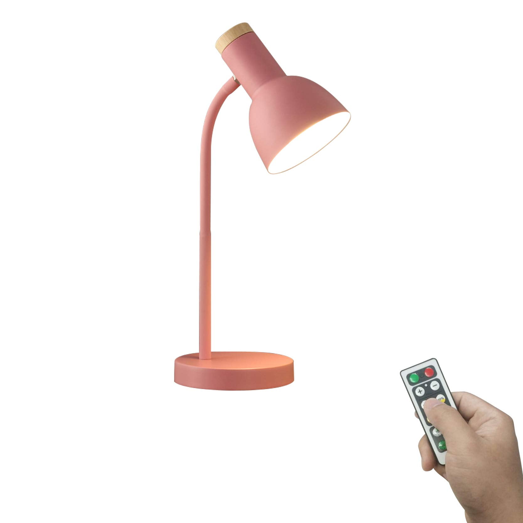 FSLiving Dimmable Timing Table Lamp 100 Lumens LED Remote Control ...
