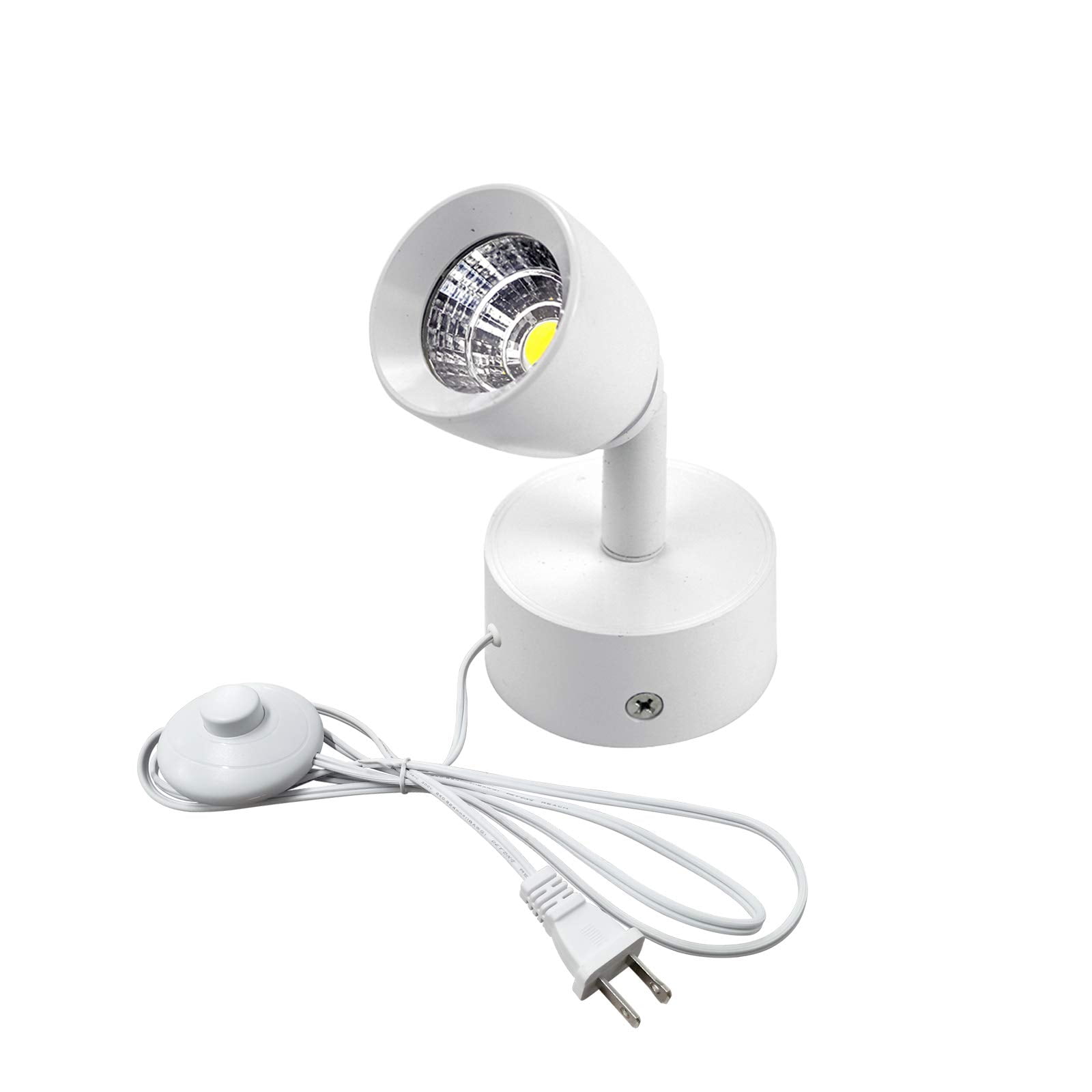 FSLiving Foot Pedal Switch Plug in Spotlight 3 Watts Cold White Light ...