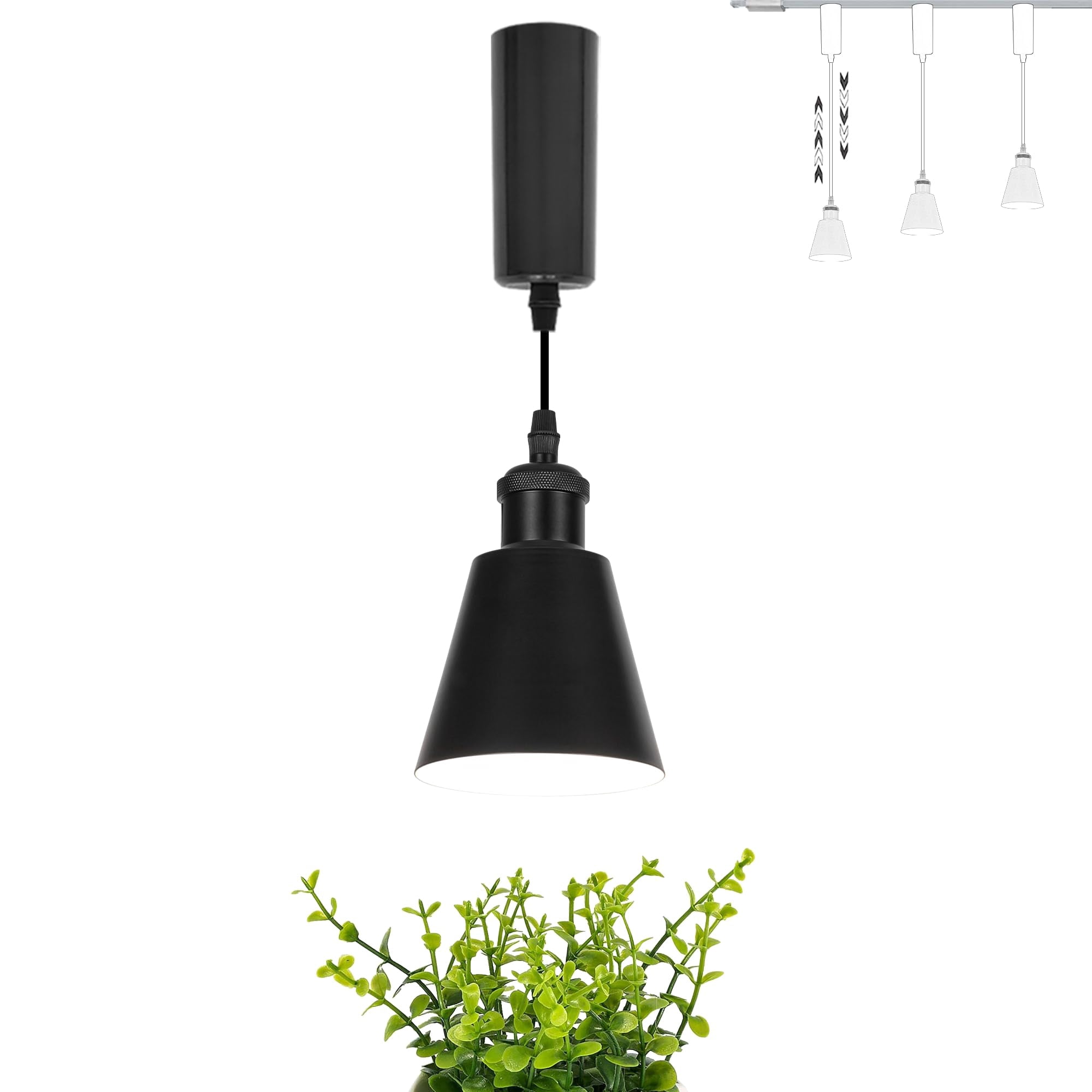 FSLiving Full Spectrum 15W LED Plant Grow Light H-Type Track Lighting ...