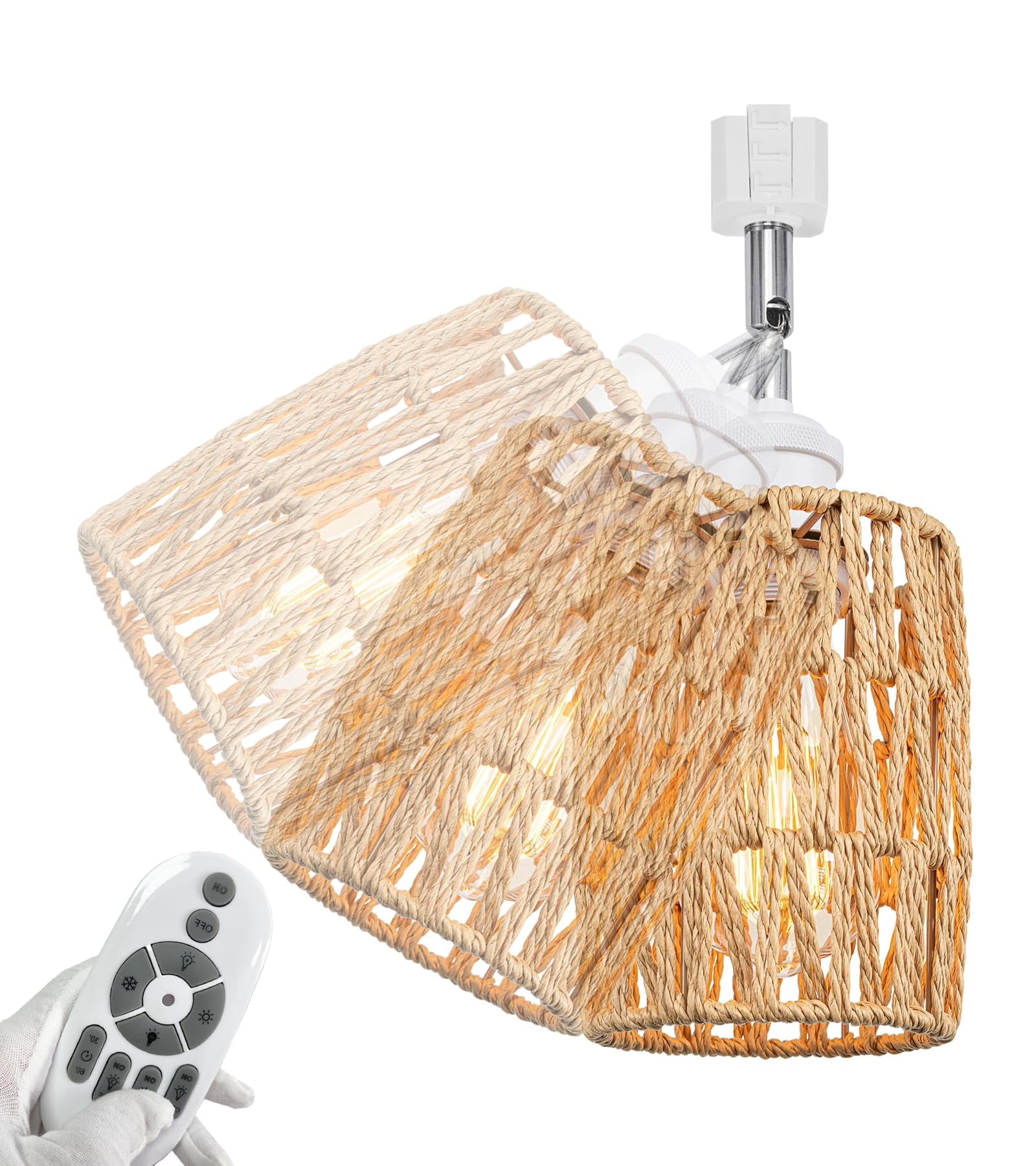 FSLiving Gimbaled LED Track Light Adjustable H Type Flexibly Rotatable ...