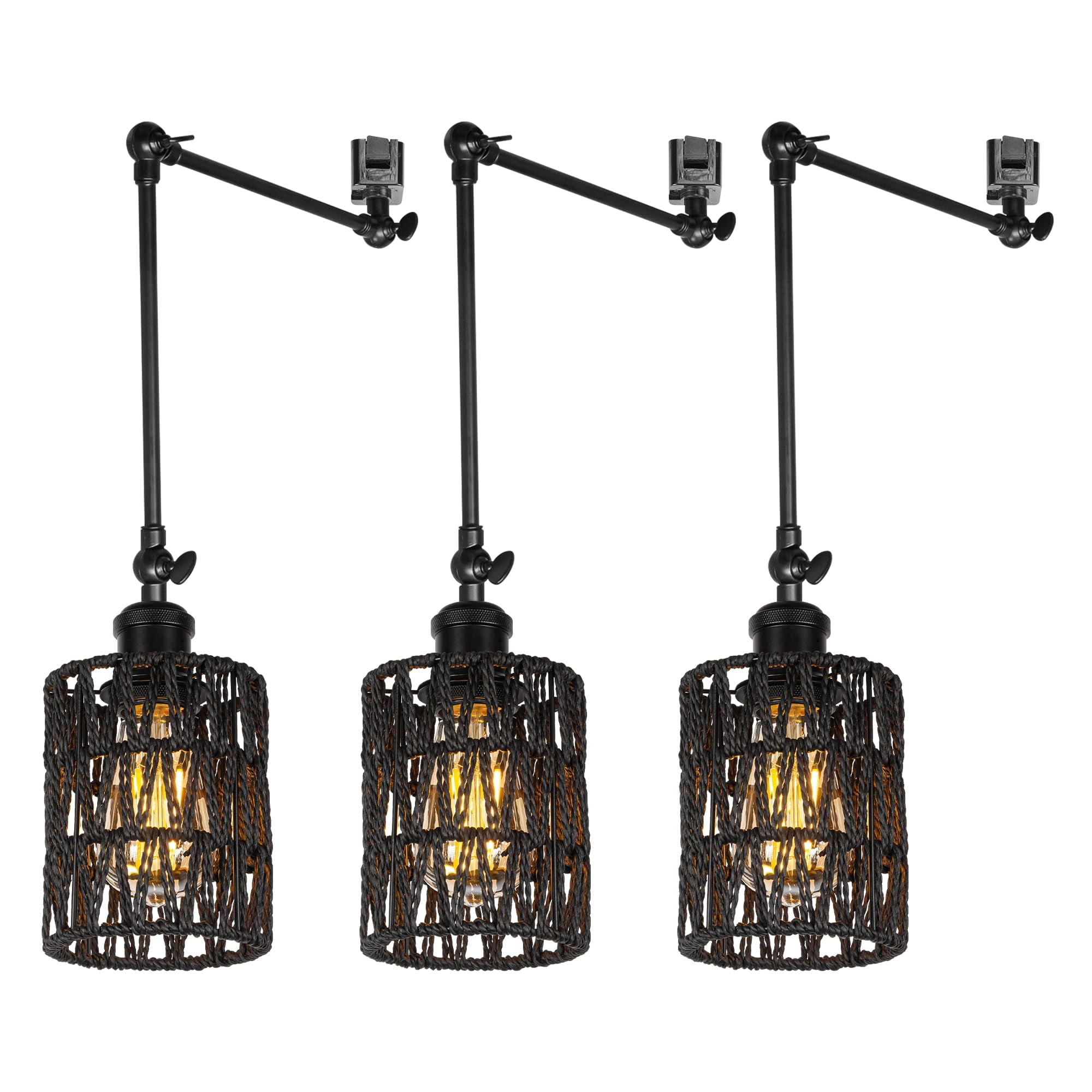 FSLiving Gimbaled LED Track Light, Adjustable Light Poles Juno Track ...