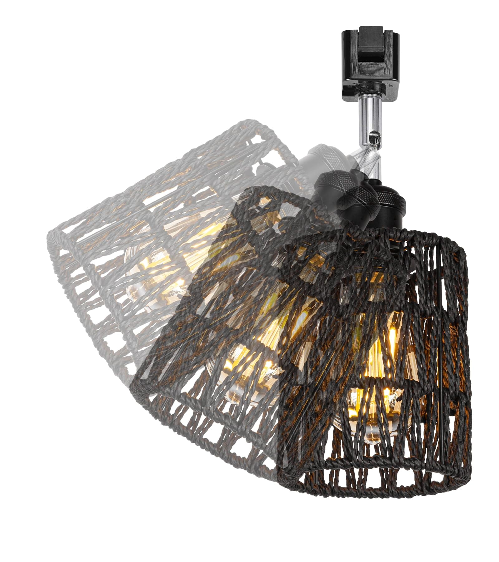 FSLiving Gimbaled LED Track Light, Flexibly Rotatable Light Head J Type ...