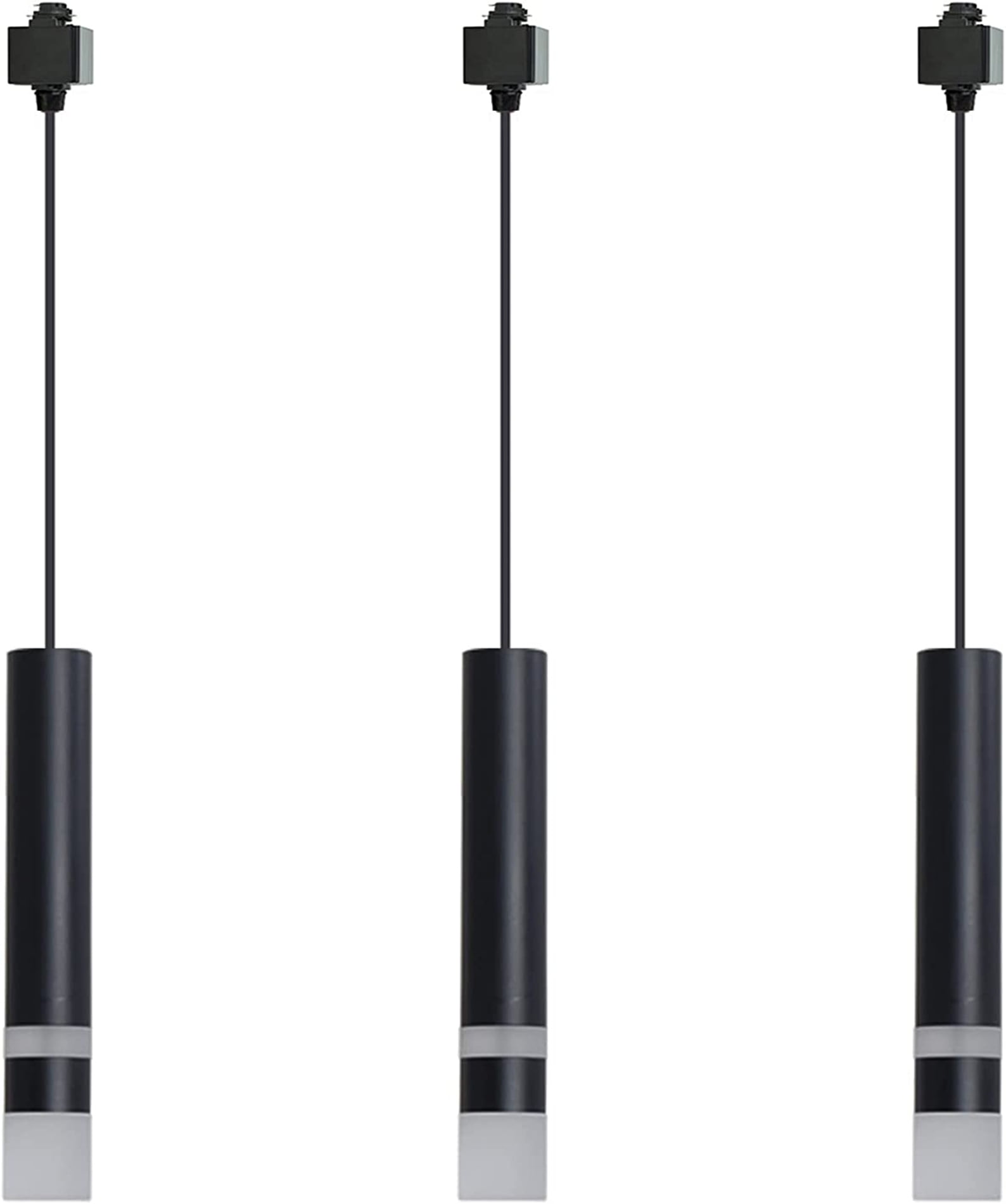 FSLiving H-Type Track Light Pendants with Linear Industrial Look 5W LED ...