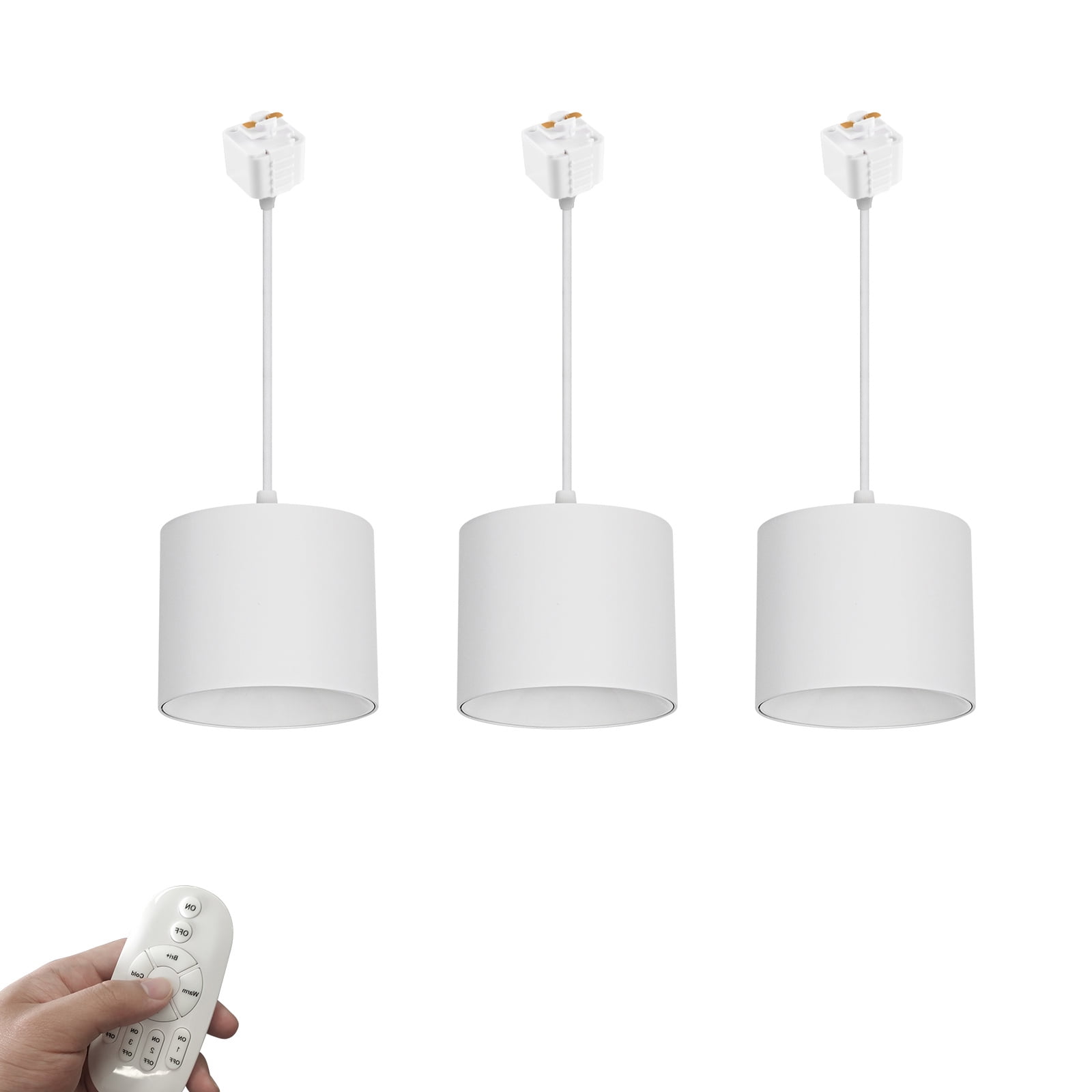 FSLiving H-Type Track Light Stepless Dimming Remote Controlled 4 Color ...